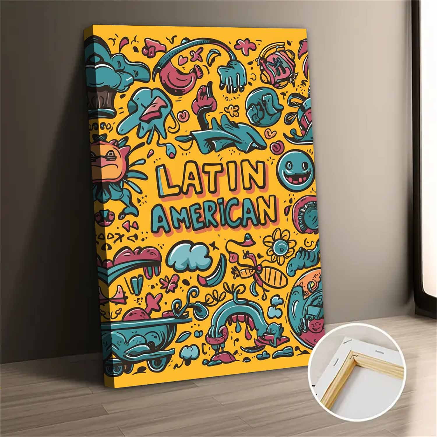 Latin American Vintage Abstract Wall Art Canvas - Walmart.com