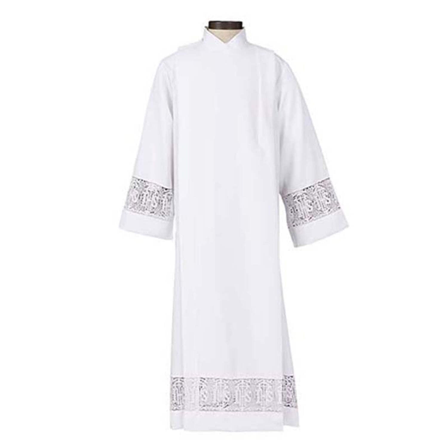 Latin Cross and IHS Lace Front Wrap Alb - Walmart.com
