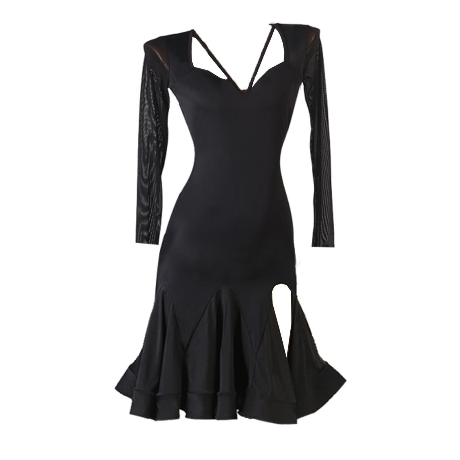 Latin Dance Competition Dresses for Women. Long sleeve. For salsa ...
