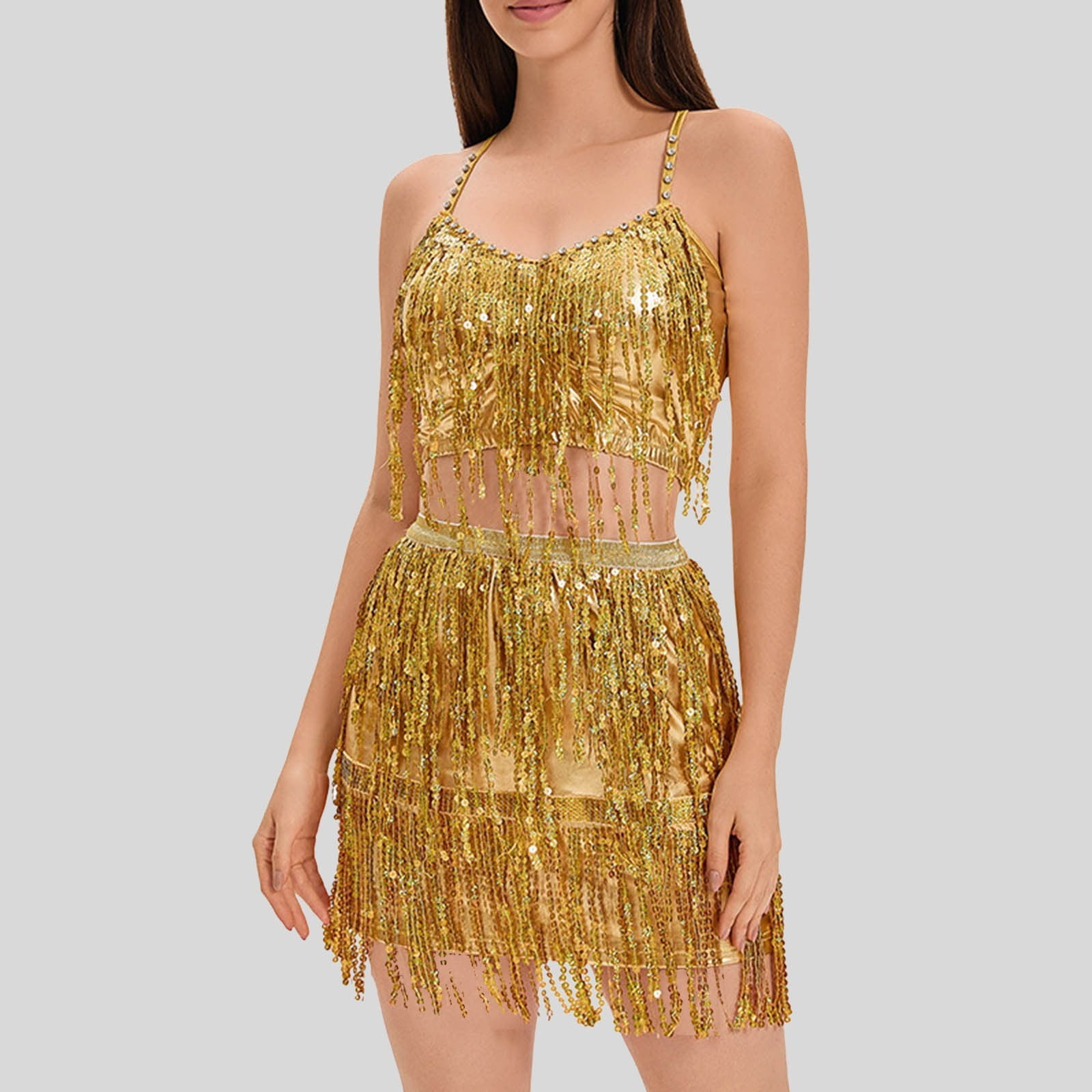 Latin Dance Competition Performance Clothes Bar Stage Performance ...