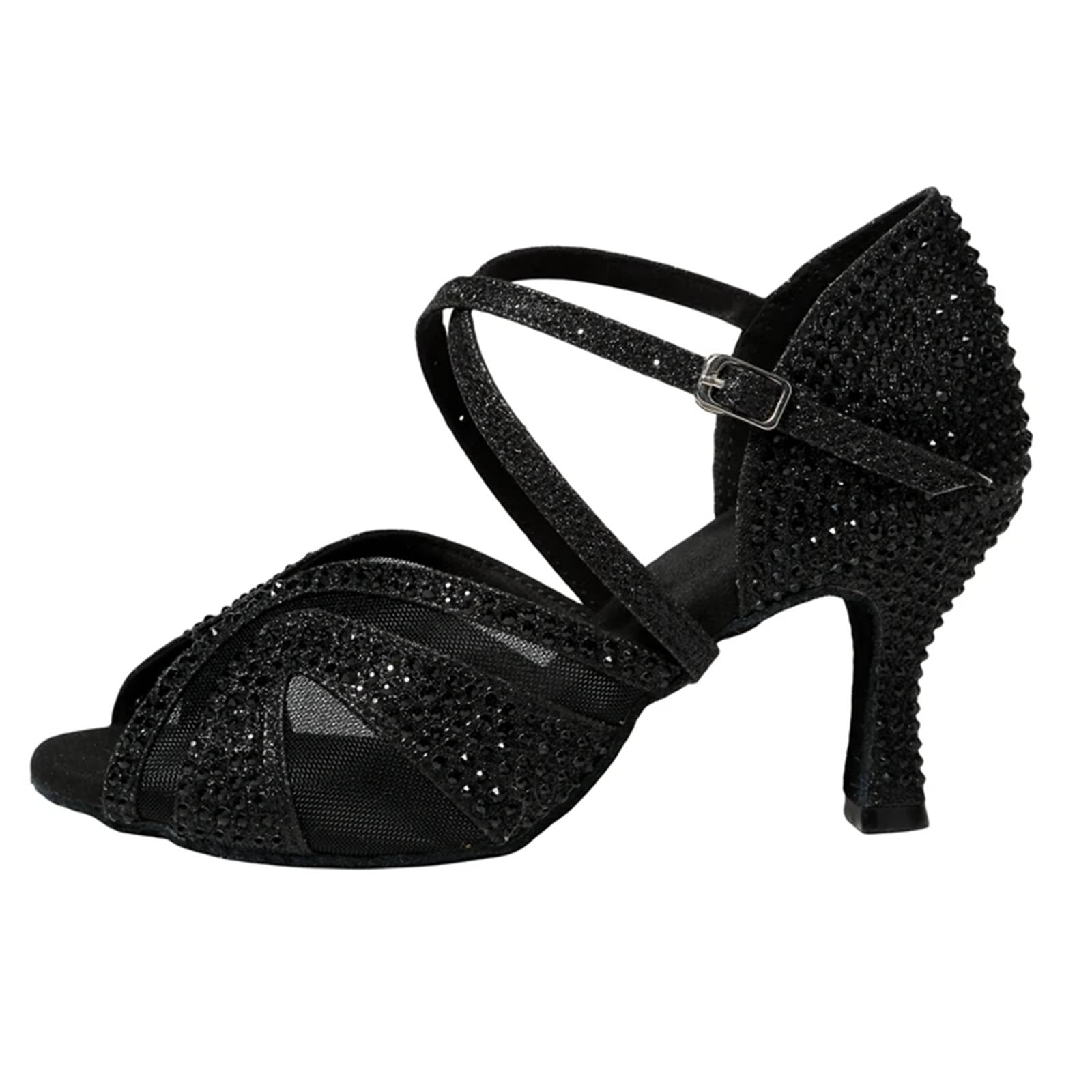 Latin Dance Shoes For Adult Women With Diamond Inlay, Professional ...