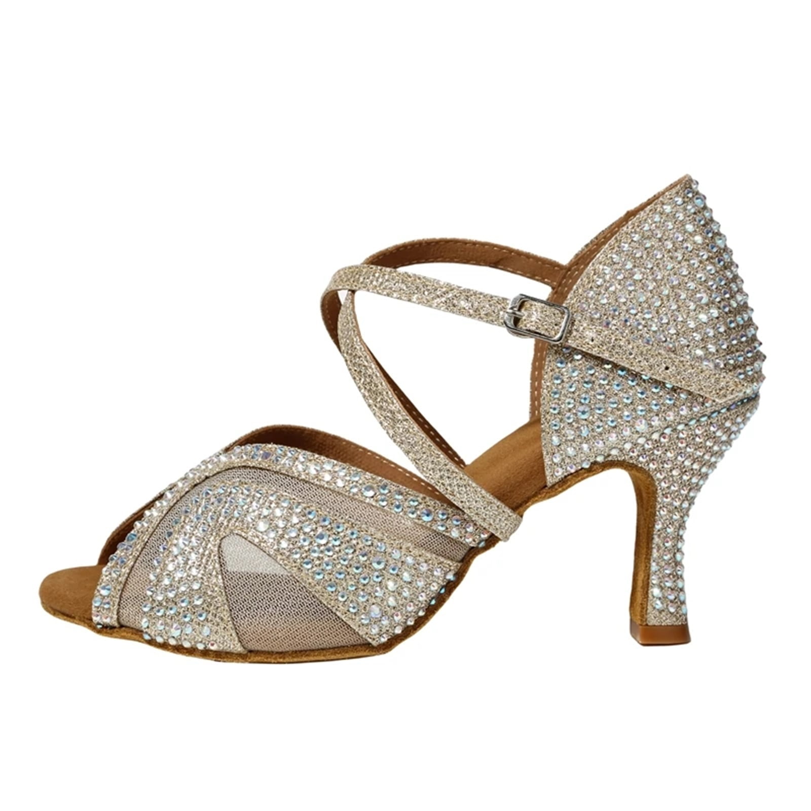 Latin Dance Shoes For Adult Women With Diamond Inlay, Professional ...