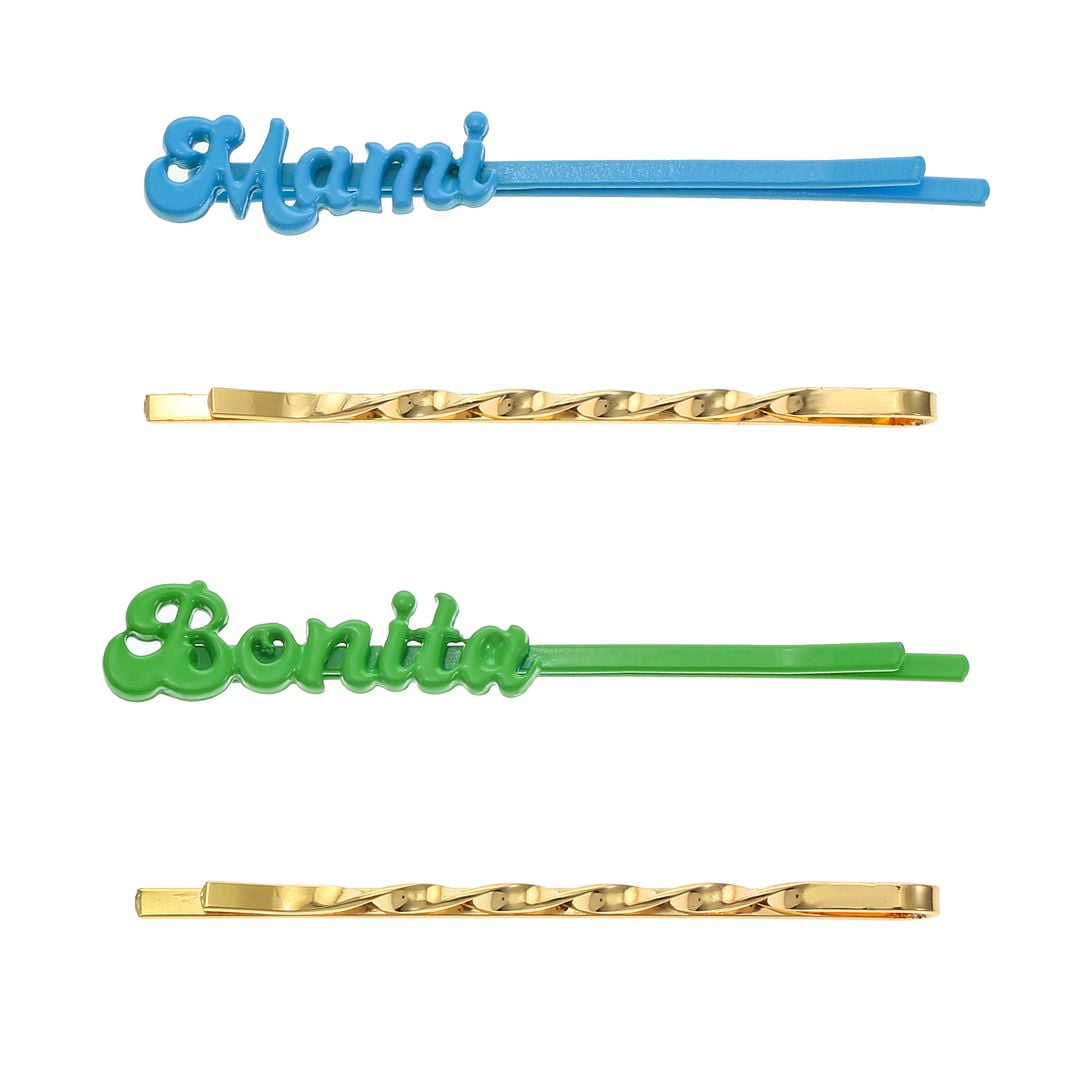 Latin Heritage Blue & Green Bobby Pin Set, 4 Pieces - Walmart.com