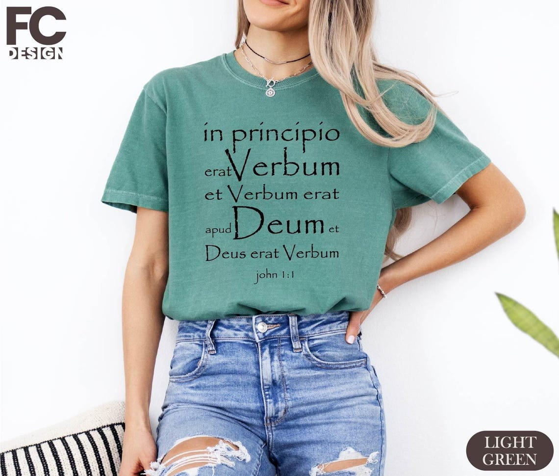 Latin John 1:1 Shirt, Classical Conversations Shirt, CC T-shirt, Latin ...
