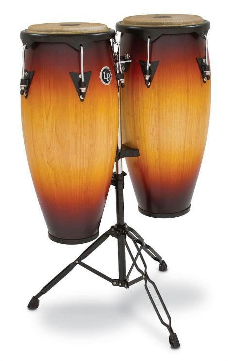Latin Percussion Instrument: City Congas with Stand in Vintage Sunburst ...