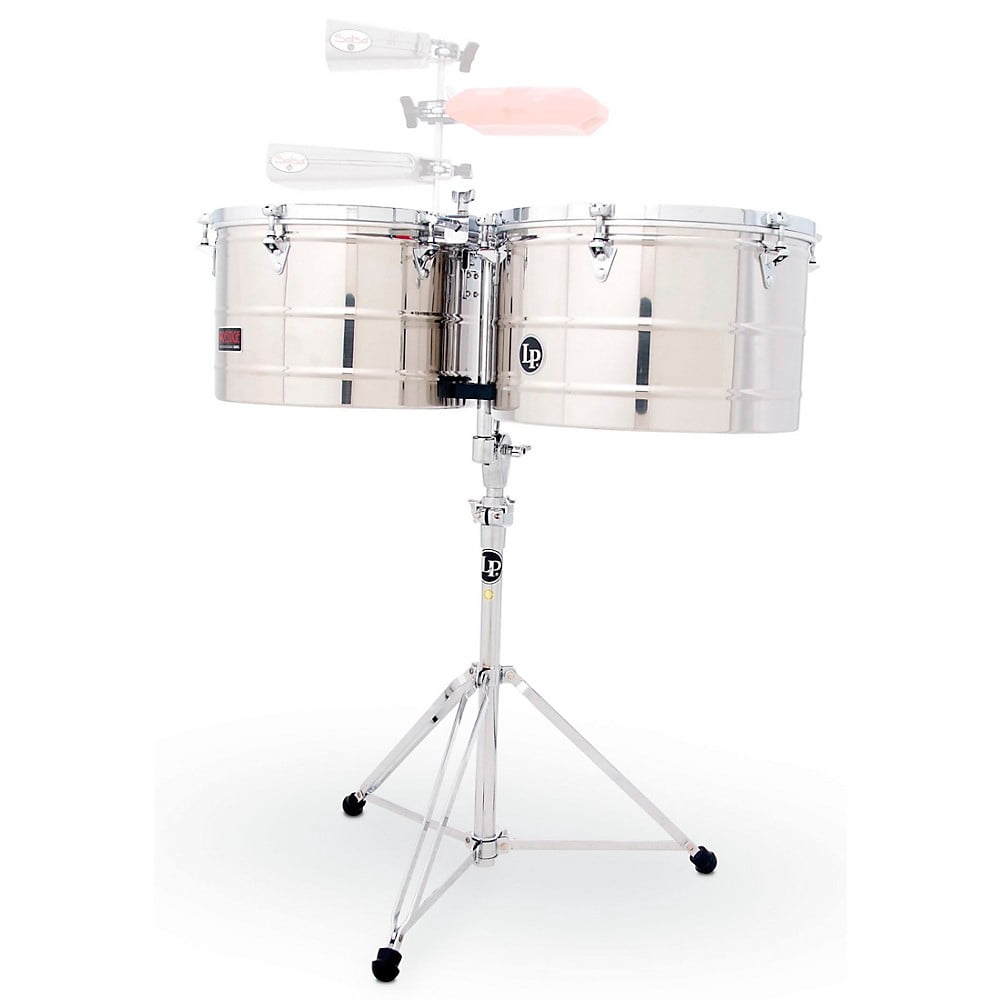 LP Prestige Thunder Timbales in Stainless-Steel, 15 and 16 inches, Top ...
