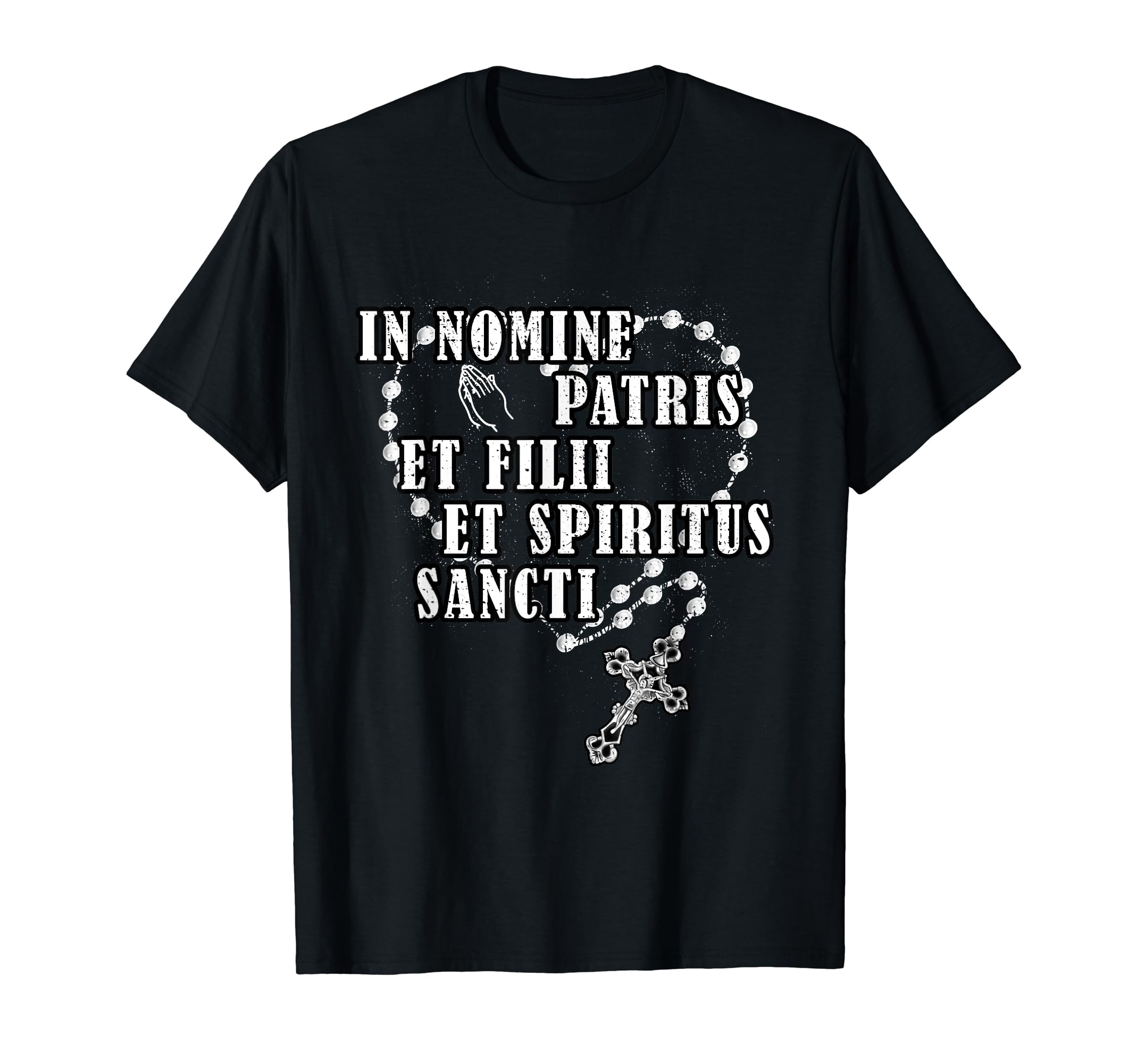 Latin Roman Catholic Rosary Religious Catholic Holy T-Shirt - Walmart.com