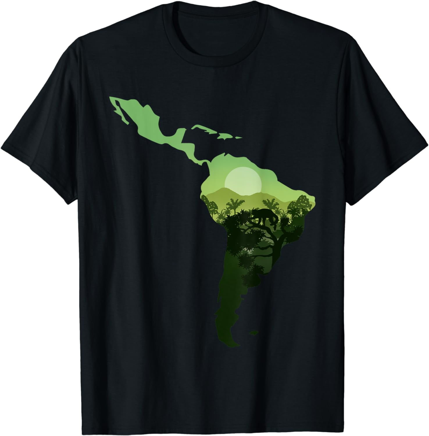 Latin america map and beautiful nature T-Shirt - Walmart.com