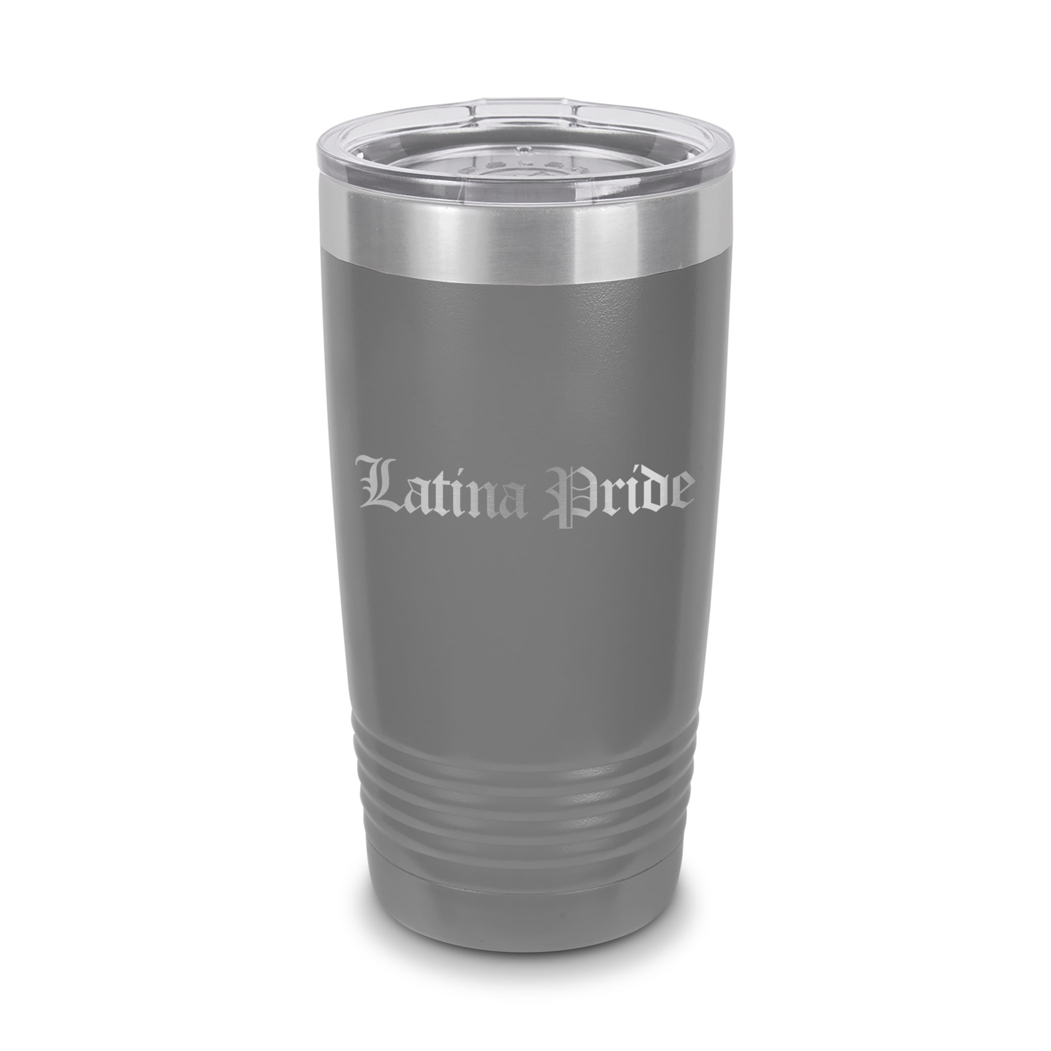Latina Pride Tumbler 20 oz - Laser Engraved w/ Clear Lid - Stainless ...