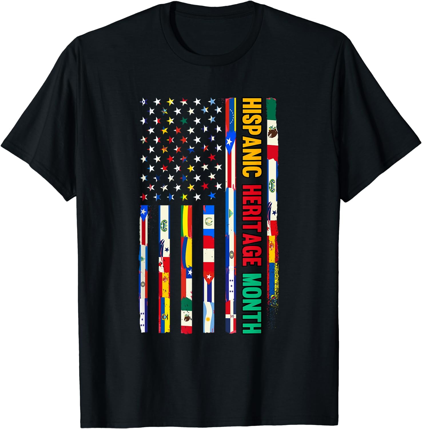 Latino America Culture Gift National Hispanic Heritage Month T-Shirt ...