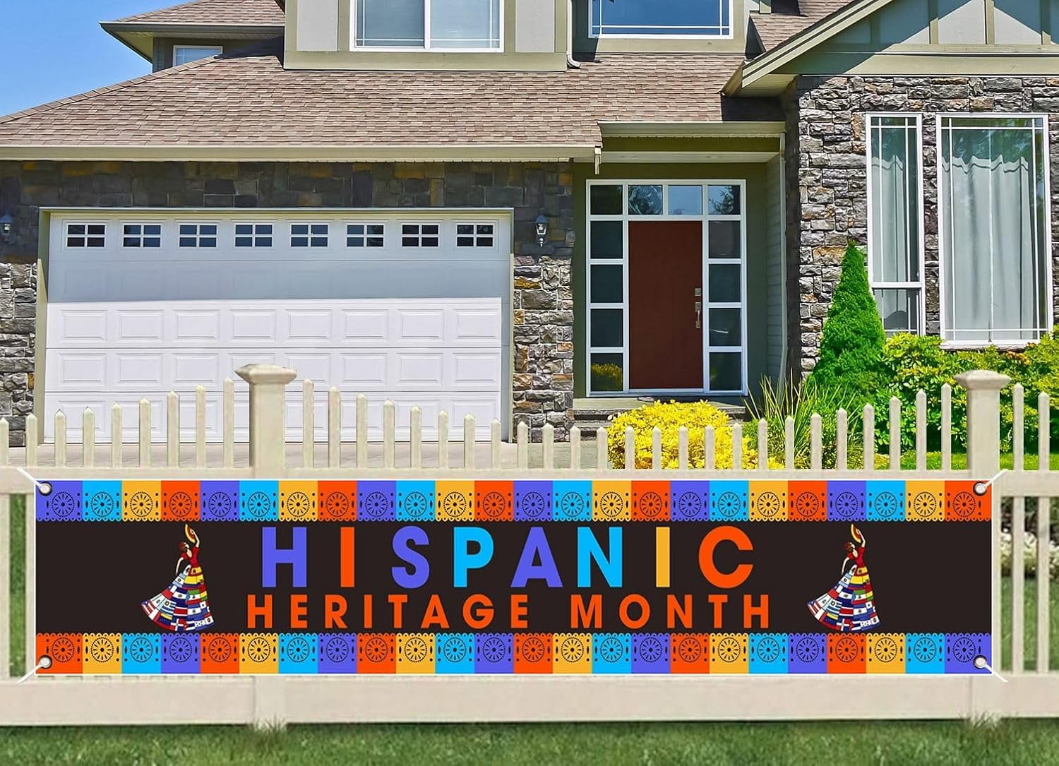 Latino Hispanic Month Celebrating Banner Outdoor Sign, National ...