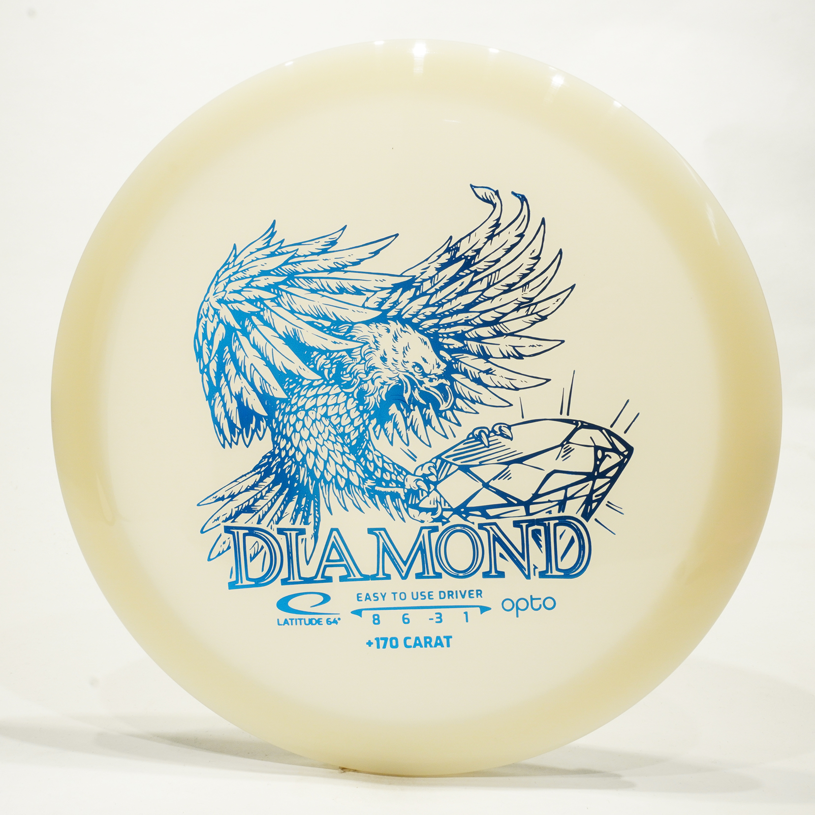 Latitude 64 +170 Carat Opto Diamond Disc Golf Distance Driver - Walmart.com