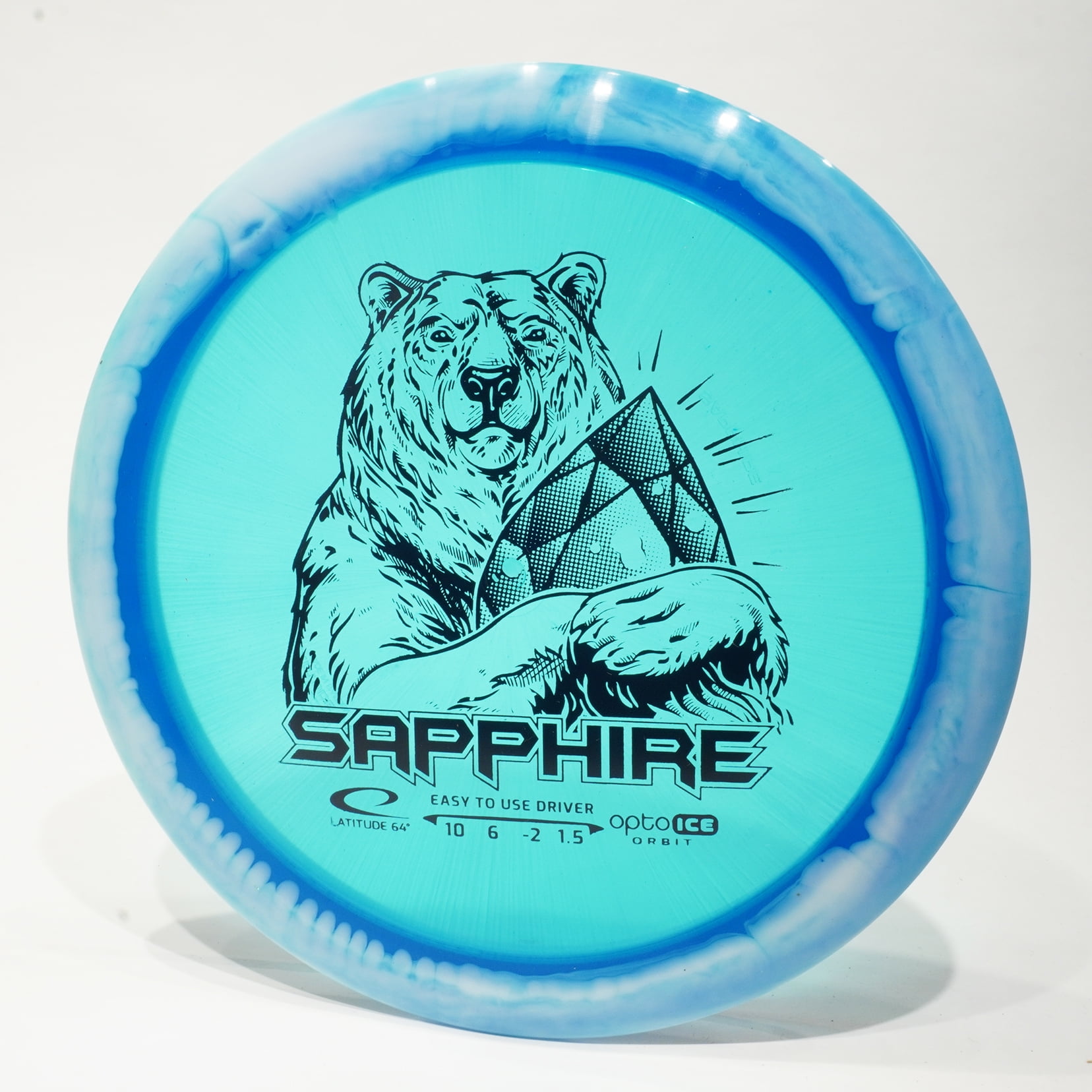 Latitude 64 Opto Ice Orbit Sapphire Disc Golf Distance Driver - Walmart.com