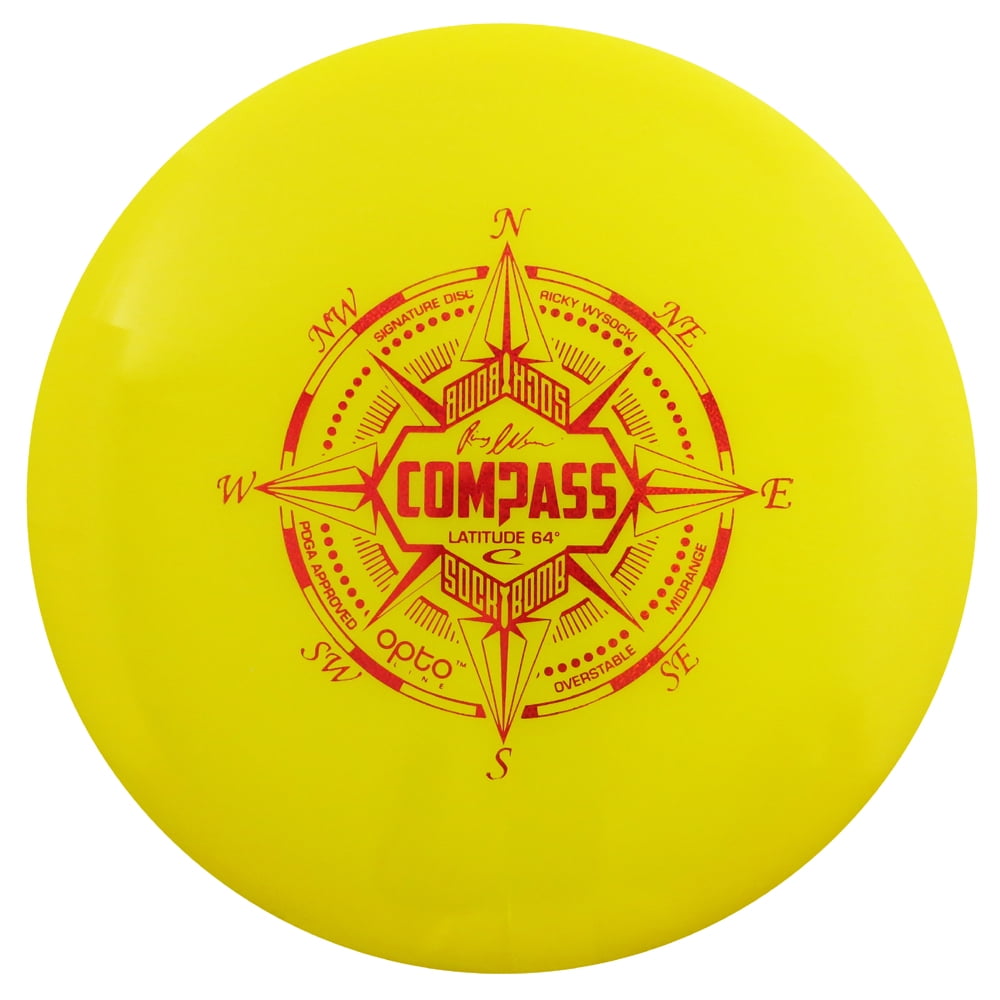 Latitude 64 Opto Line Compass Midrange Golf Disc - 177-180g - Walmart.com