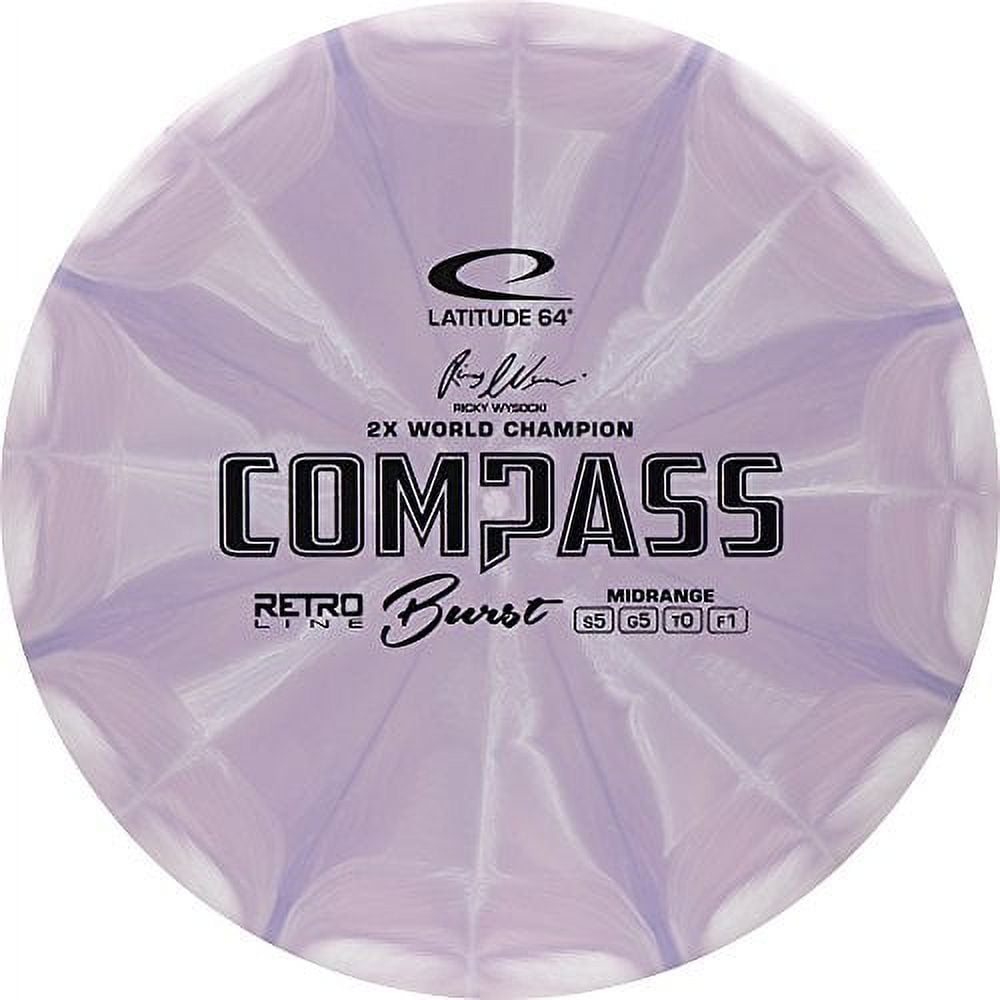 Latitude 64 Retro Line Burst Compass Midrange Golf Disc Colors May Vary ...