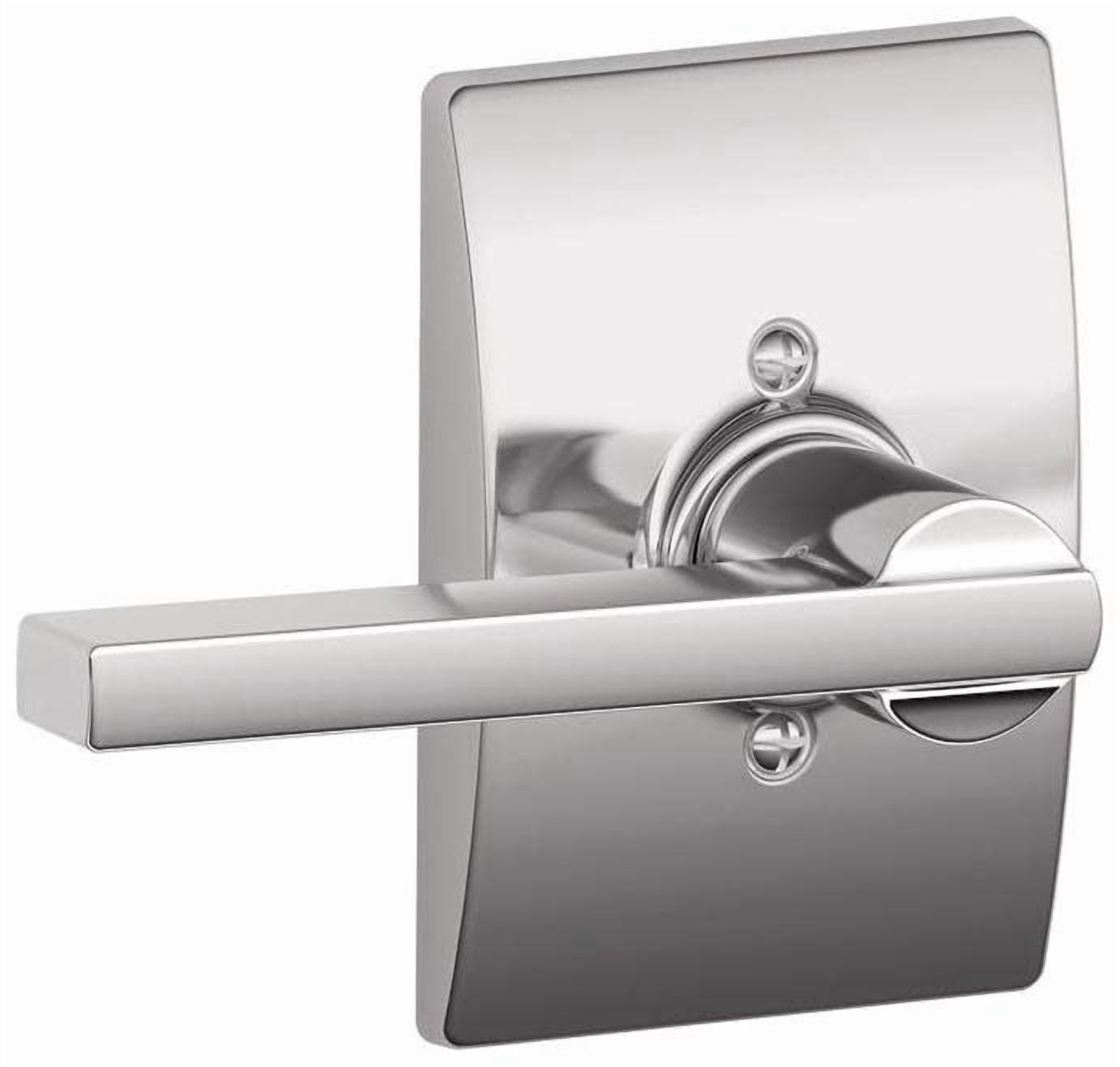Latitude Lever with Century Trim Non-Turning Lock, Bright Chrome (F170 ...