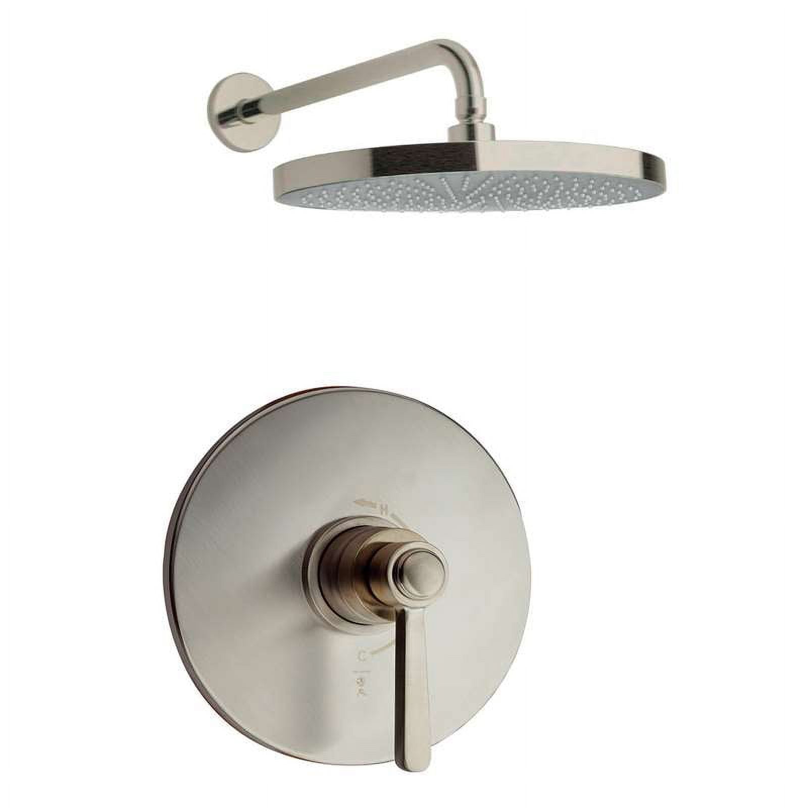 Latoscana Firenze Pressure Balance Valve Shower Set In Brushed Nickel ...