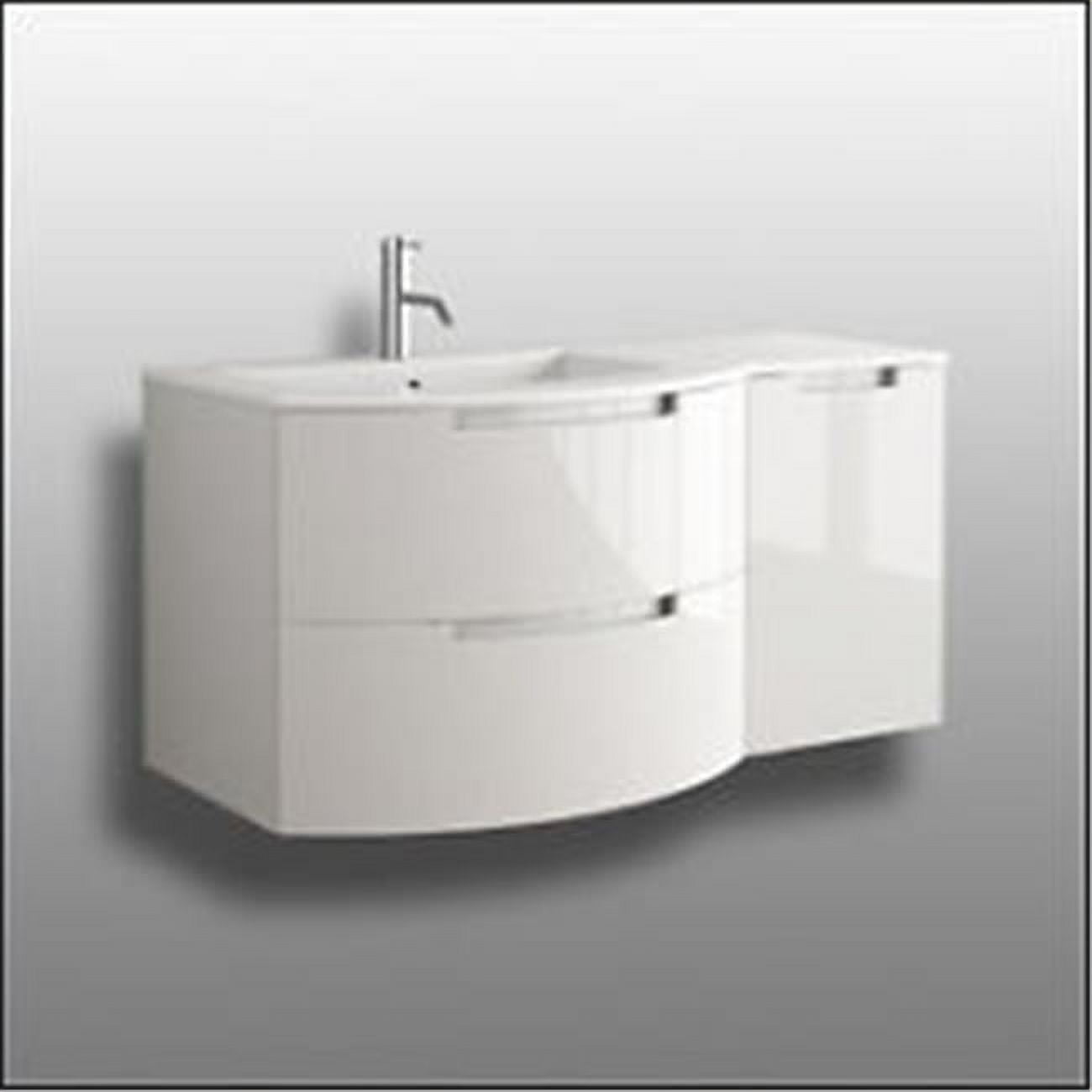 Latoscana OA53OPT2W Oasi 53 Inch Vanity With Right Side Cabinet In ...
