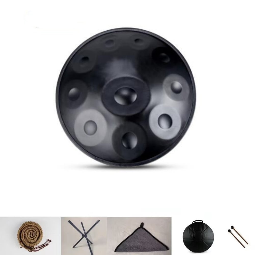 Latourreg 22 inches 10 Tones Handpan Drums D Minor Steel Hand Drum with ...