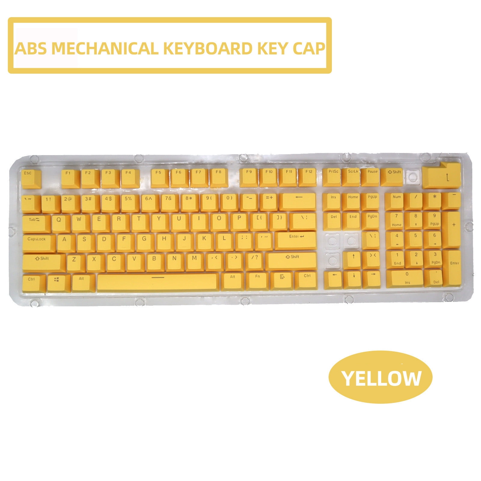 Latrodar 104 Keys Cap Colorful-Backlit Gaming Keycap Replacement ...