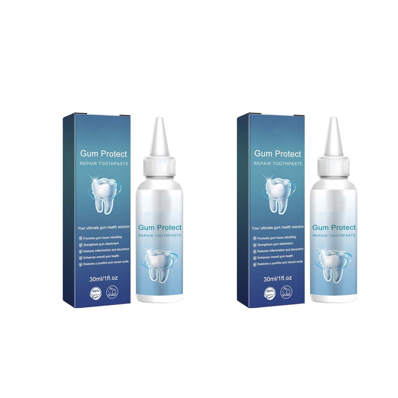 Latrodar 2pc Tooth Repair Toothpaste Repair Swollen Gums Clean Stains Gums Whiten Teeth Oral ...