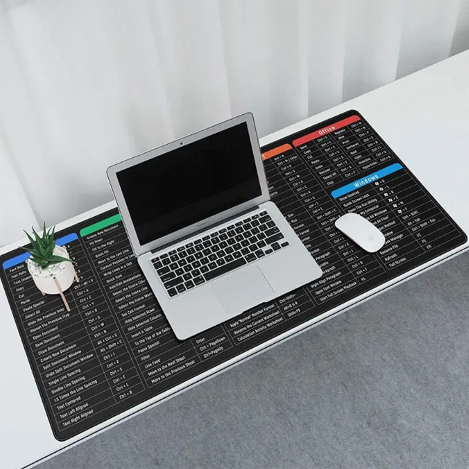 Latrodar 800 * 300mm 2mm Thick English Shortcut Key Mousepad - Walmart.com