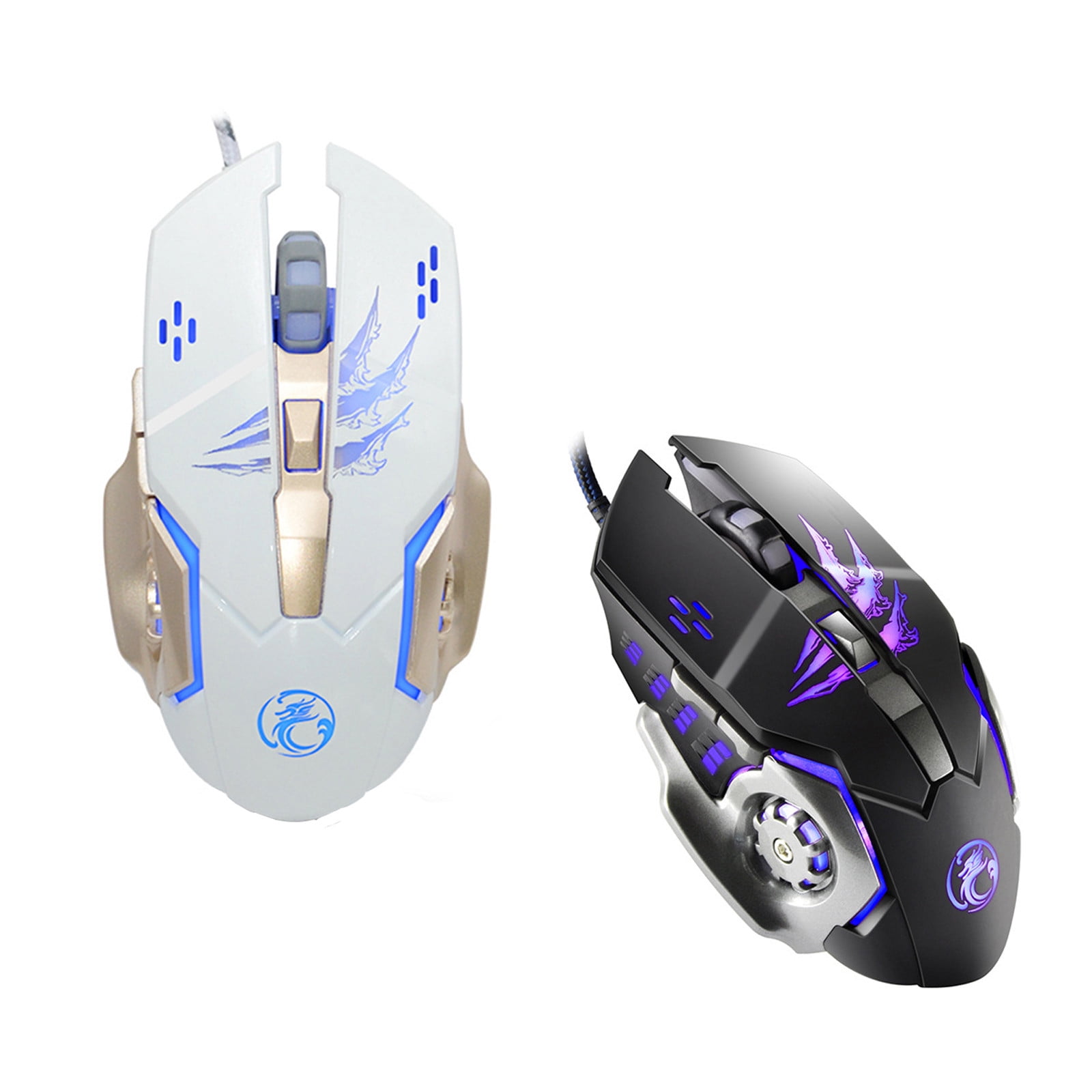 Latrodar A8 Wired E-sports Game Mechanical Mouse, Four-color Controllable Breathing Lamp, 6-key ...