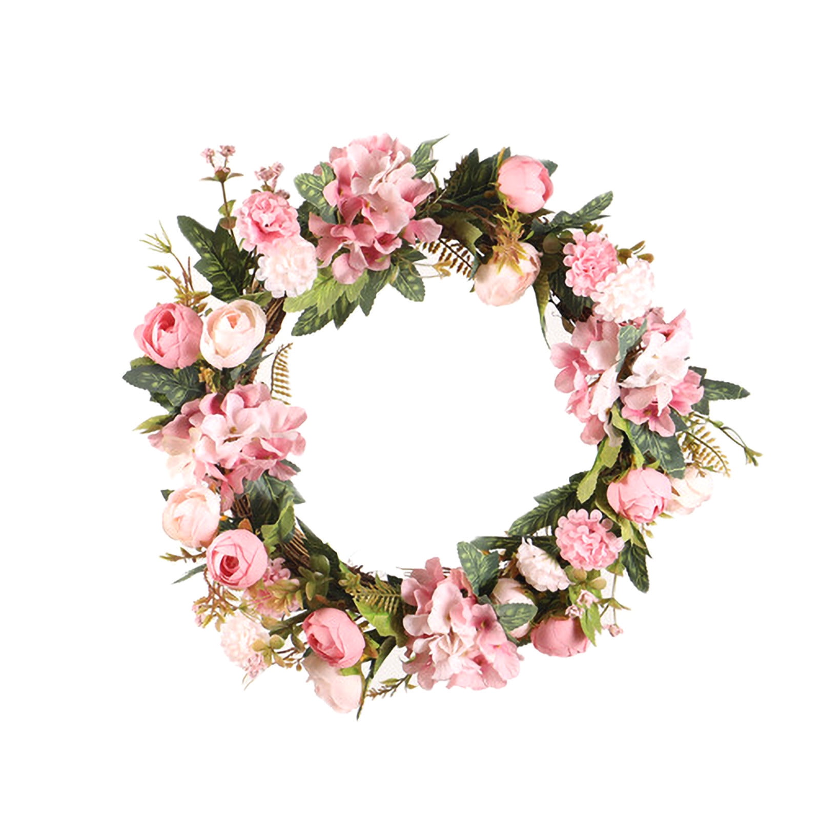 Latrodar Artificial Flower Rose Long-Lasting ive Rose Wreath 40cm B 14x14 Inch Home Stuff ...