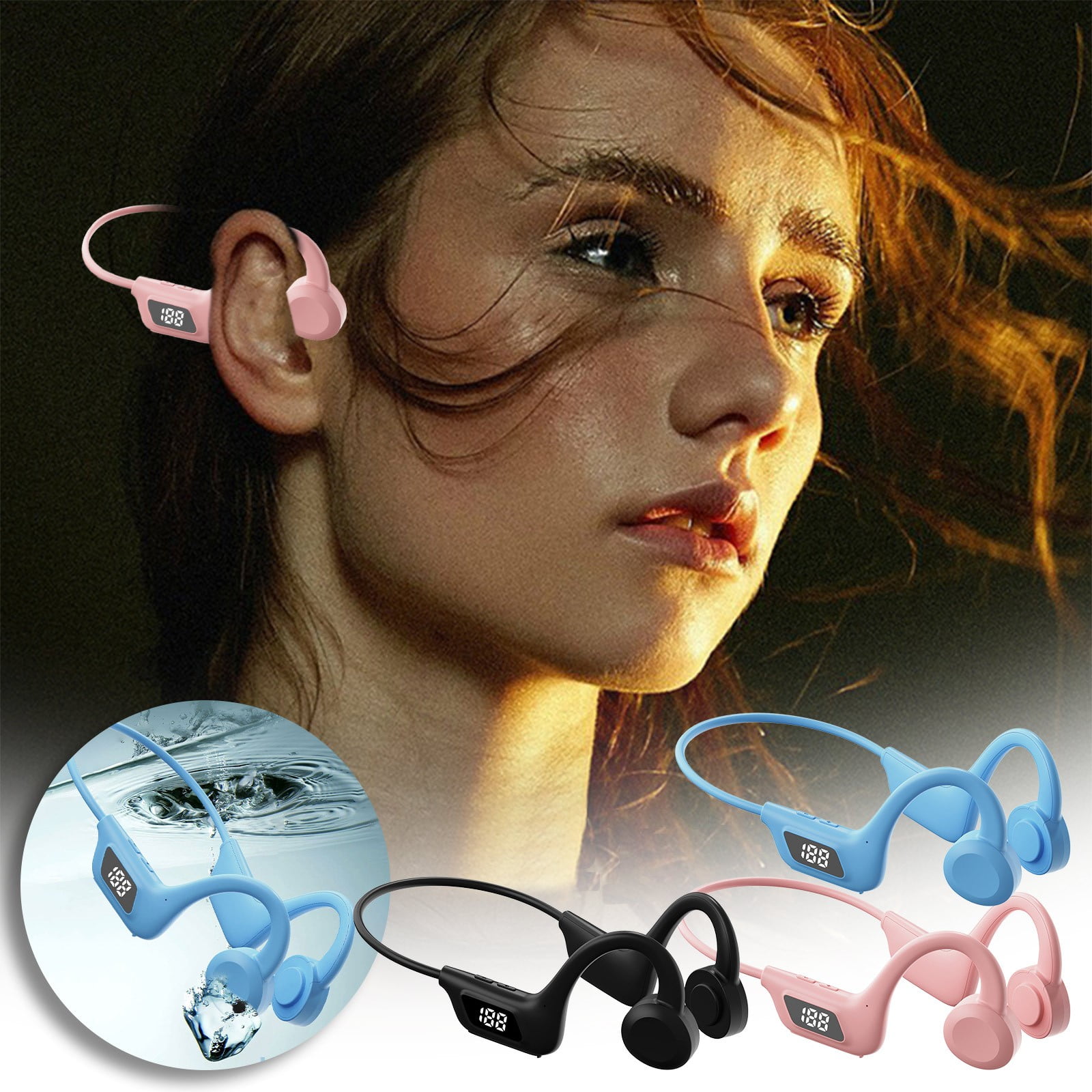 Latrodar BL13 Conduction Headphones Bluetooth, 5.0 Wireless Open Ear ...