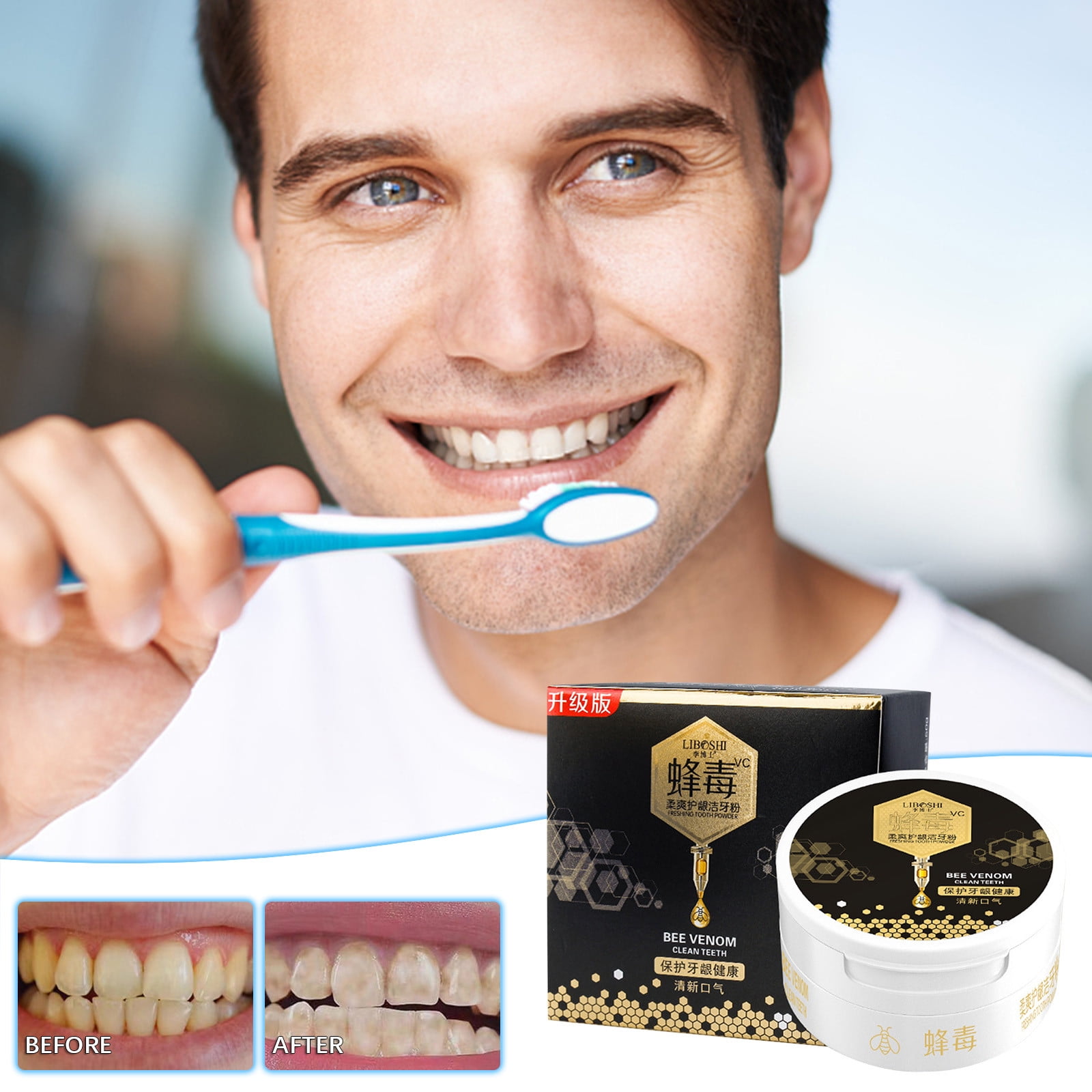 Latrodar Bee and Propolis Tooth Powder for Whitening and Protecting ...