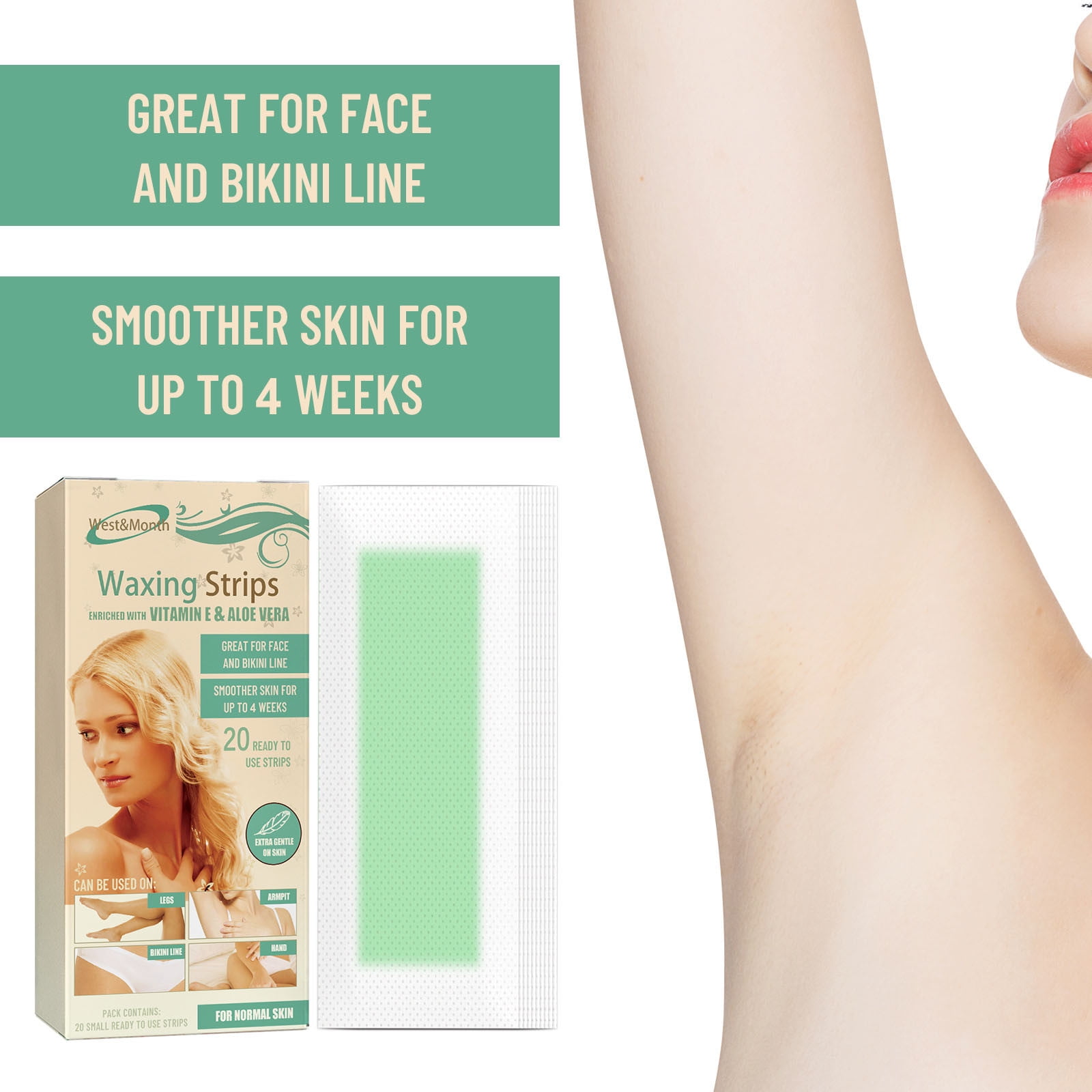 Latrodar Body Wax Strips for Face Legs Underarm Brazilian Bikini Women ...