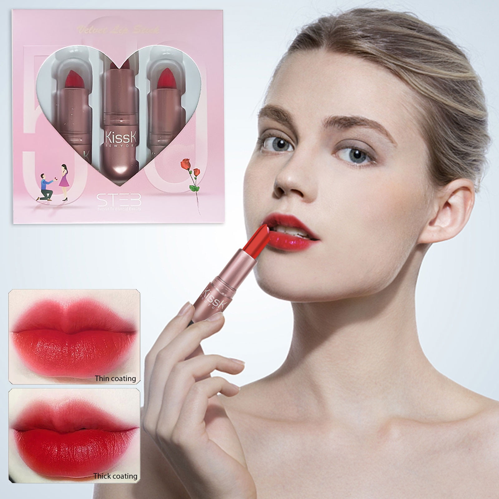 Latrodar Bright Moisturizing Lipstick Three-pack Of Lipsticks That Don't Fade up to 50% Off ...