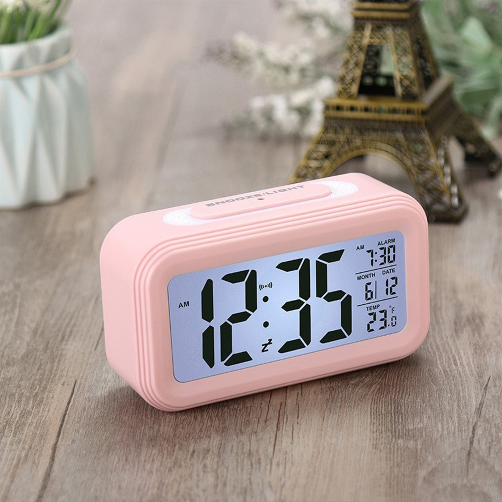 Latrodar Digital Alarm Clock With Background Lighting LCD Safe&Non ...