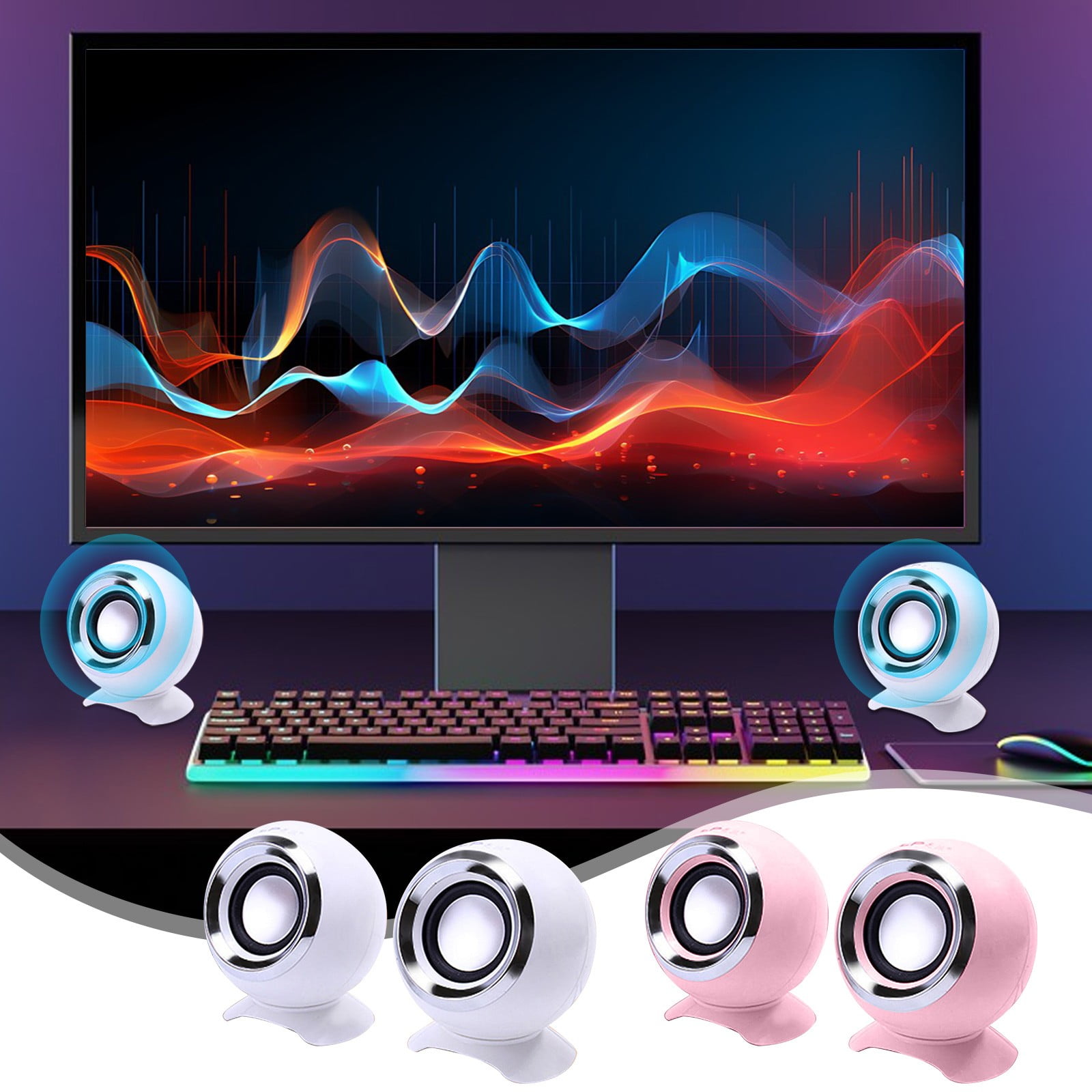 Latrodar Enhance Your Audio Experience Portable Laptop Speakers With Mini USB.0 Sound Box For ...