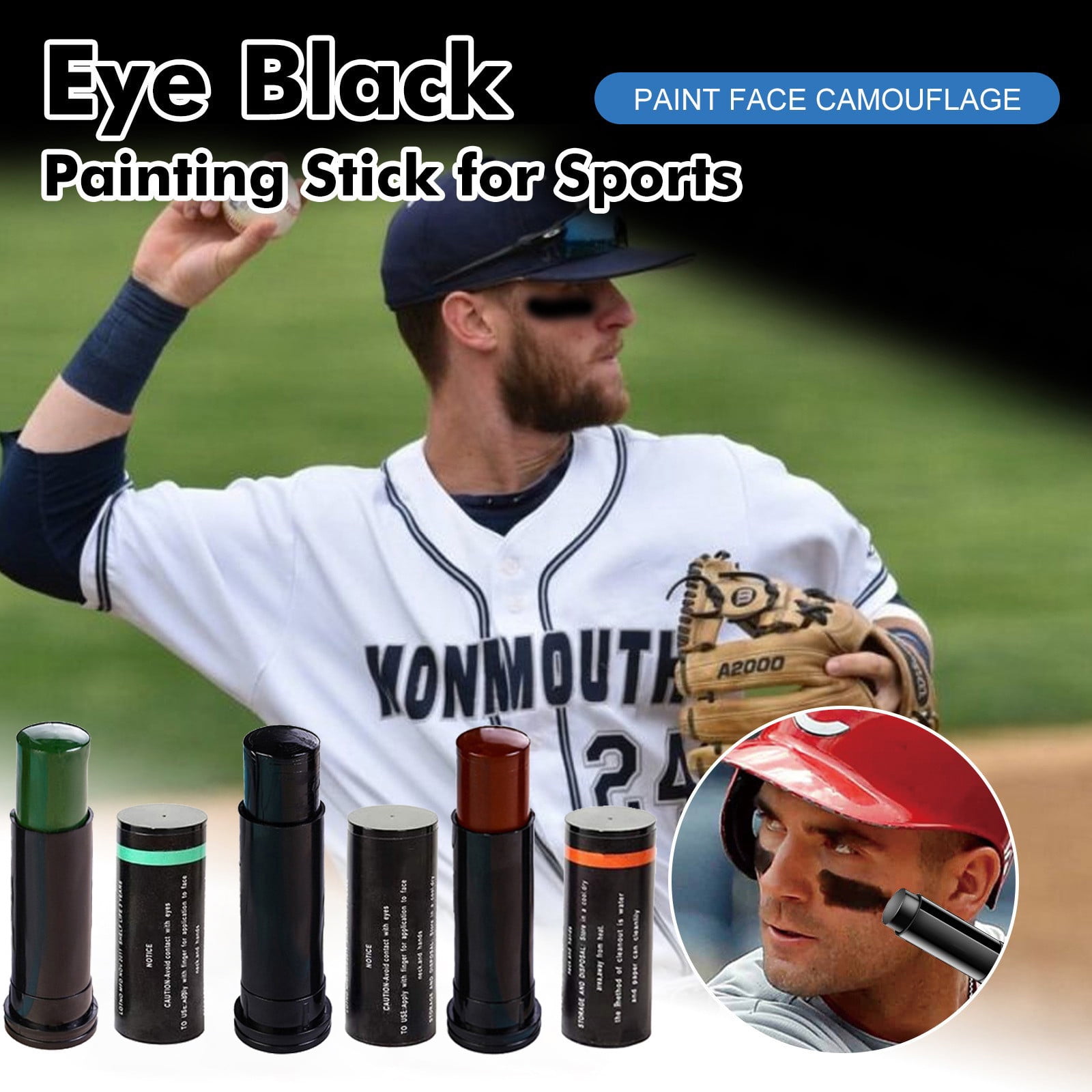 Latrodar Eye and Face Graffiti Paint, Facial Graffiti Sticks for ...