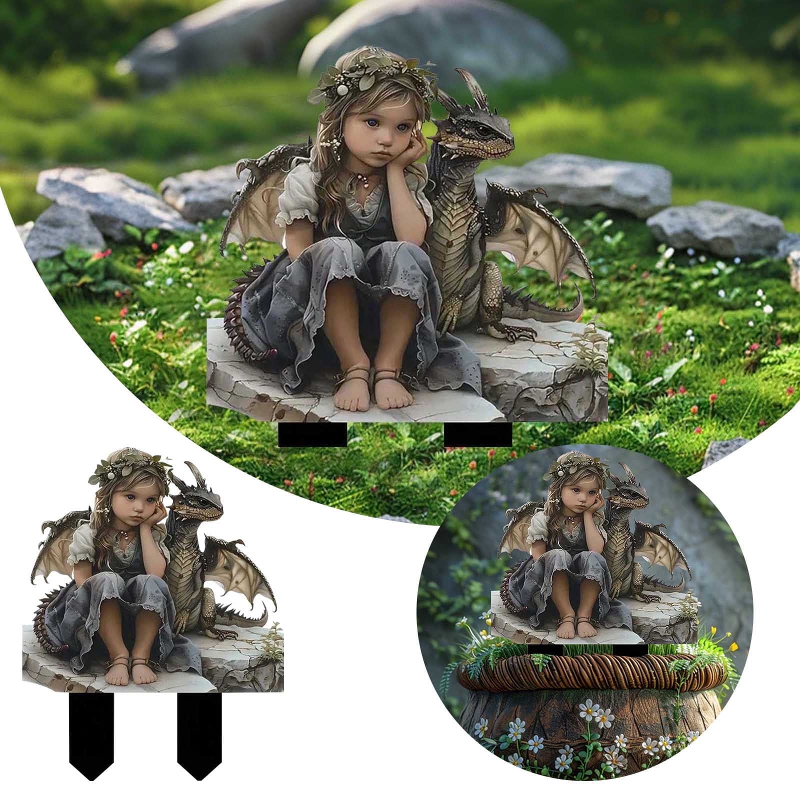 "Latrodar Fairy Garden Kit, Acrylic Fairies Figurines, 5.6""x8 ...