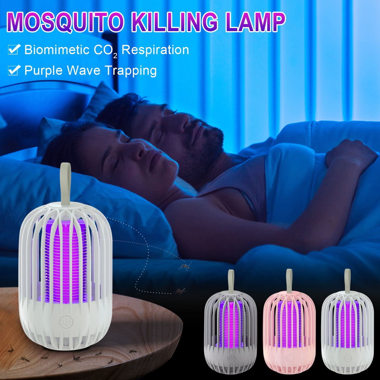 Latrodar LED Mosquito Lamp Mosquito Trap Repellent USB For Toilet ...