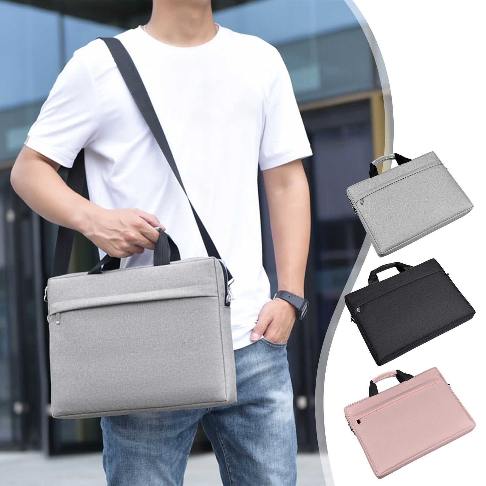 Latrodar Laptop Tote Shoulder Bag 15-16inch Laptop Or Tablet Stylish Fabric Lightweight Business ...