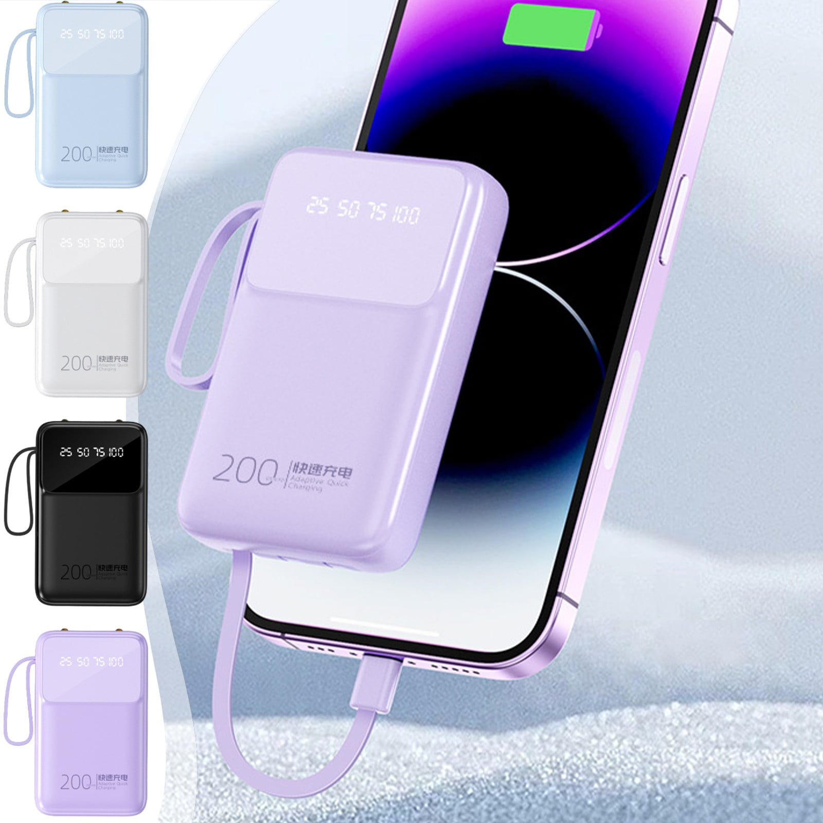 Latrodar Large Screen Digital Display Portable Power Bank 5000mAh With ...