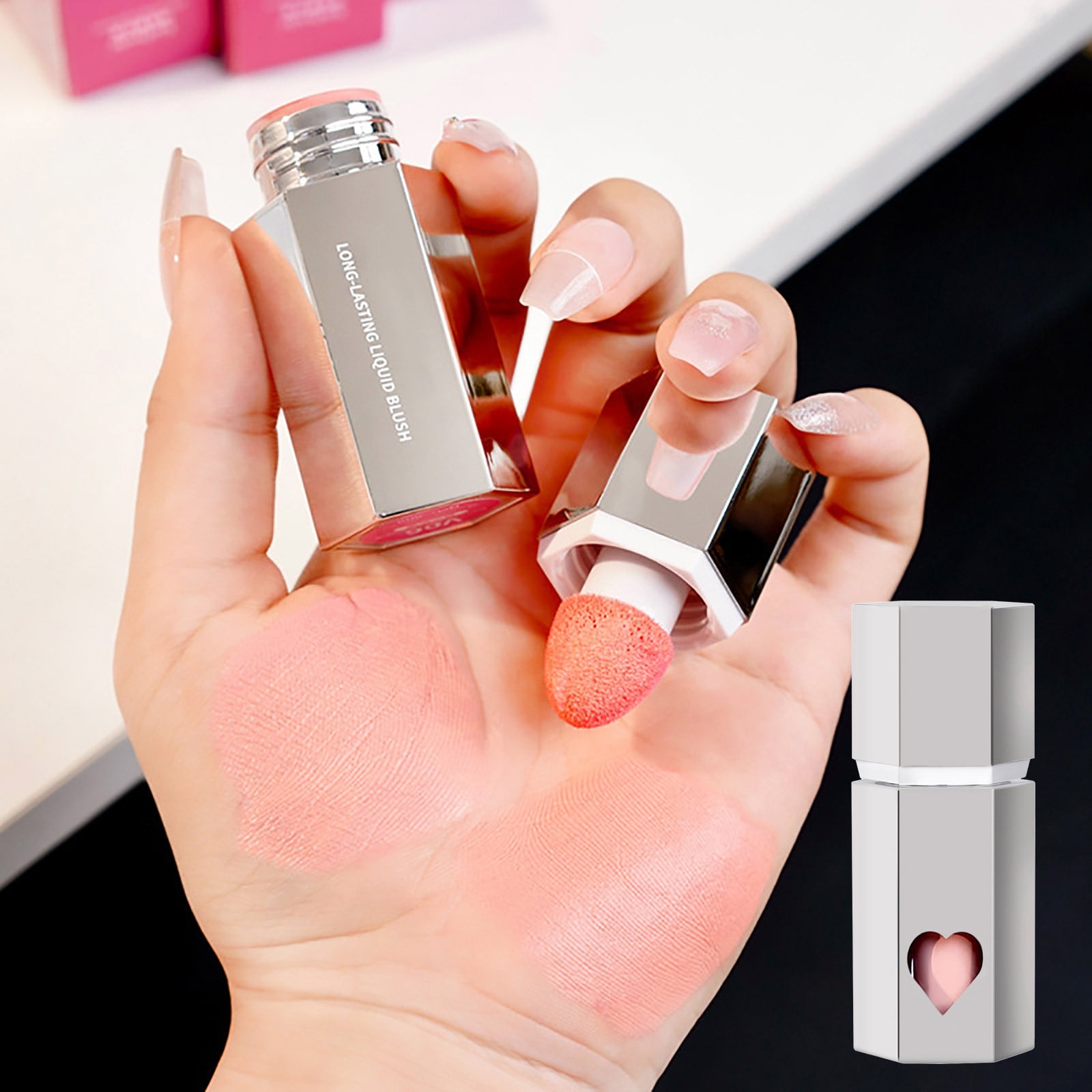 Latrodar Liquid Blush Highlight 3 In 1 For Women Matte Makeup Blusher ...