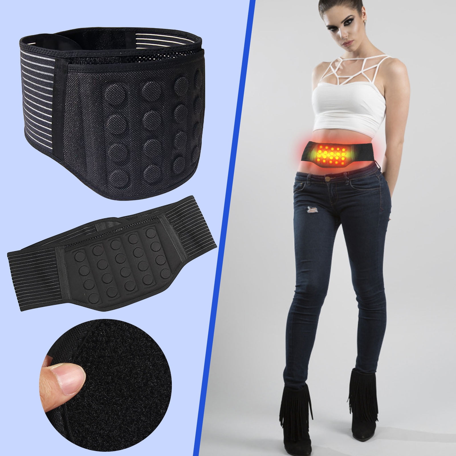 Latrodar Magnetic Stone Curing Belt, Waist And Abdomen Support, Heat ...