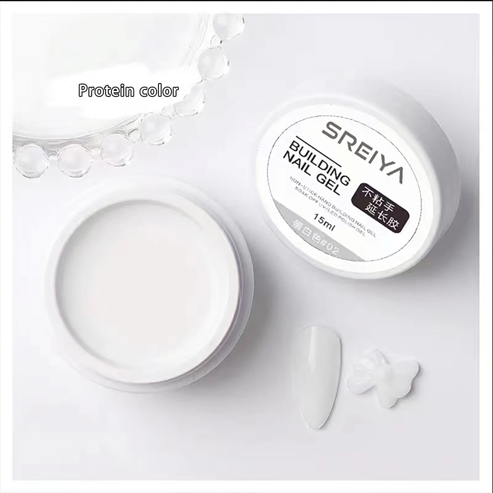 Latrodar Nail Lengthening Gel, Solid Gel Lengthening Nail Gel, Clear ...