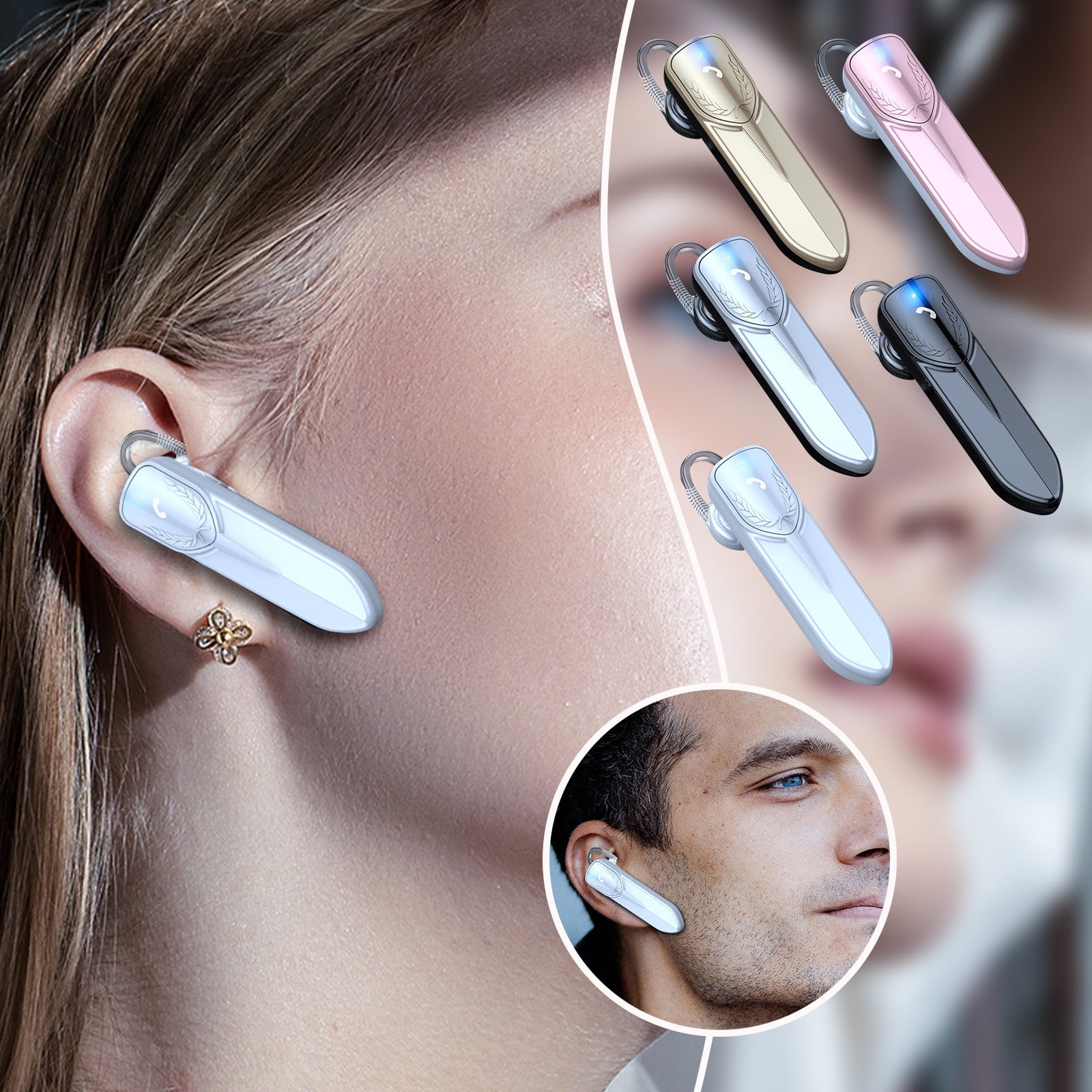 Latrodar New Bluetooth Earpiece Wireless Handsfree Headset With ...