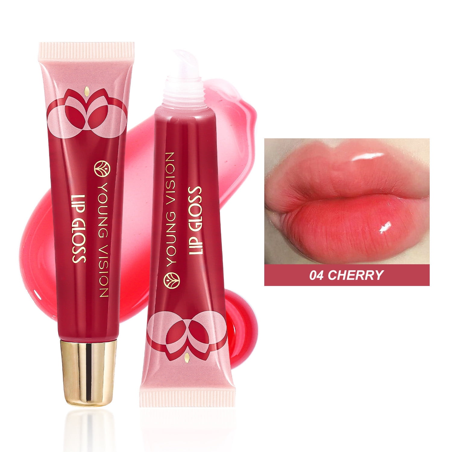 Latrodar Plumping Lip Glow Oil Fruit Extract Tinted Lip Balm Gloss ...