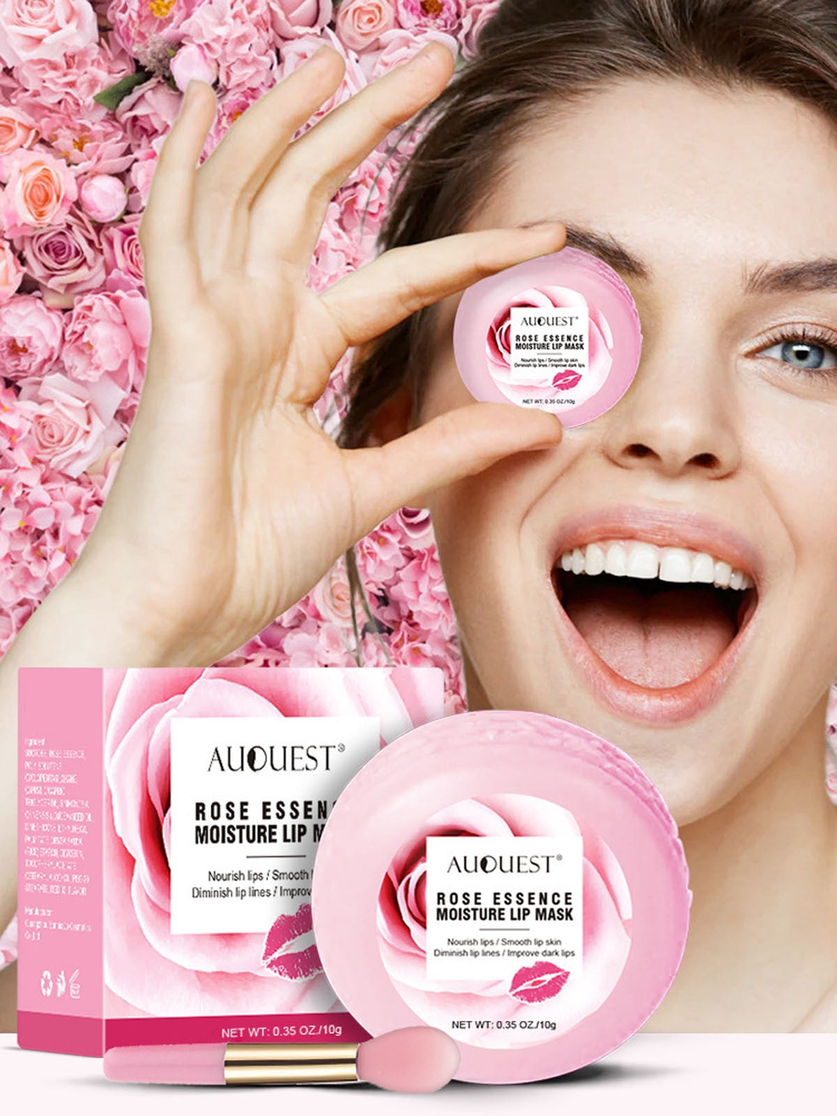 Latrodar Rose Lip Mask,Nourishing, Moisturizing, Anti-cleft Lip ...