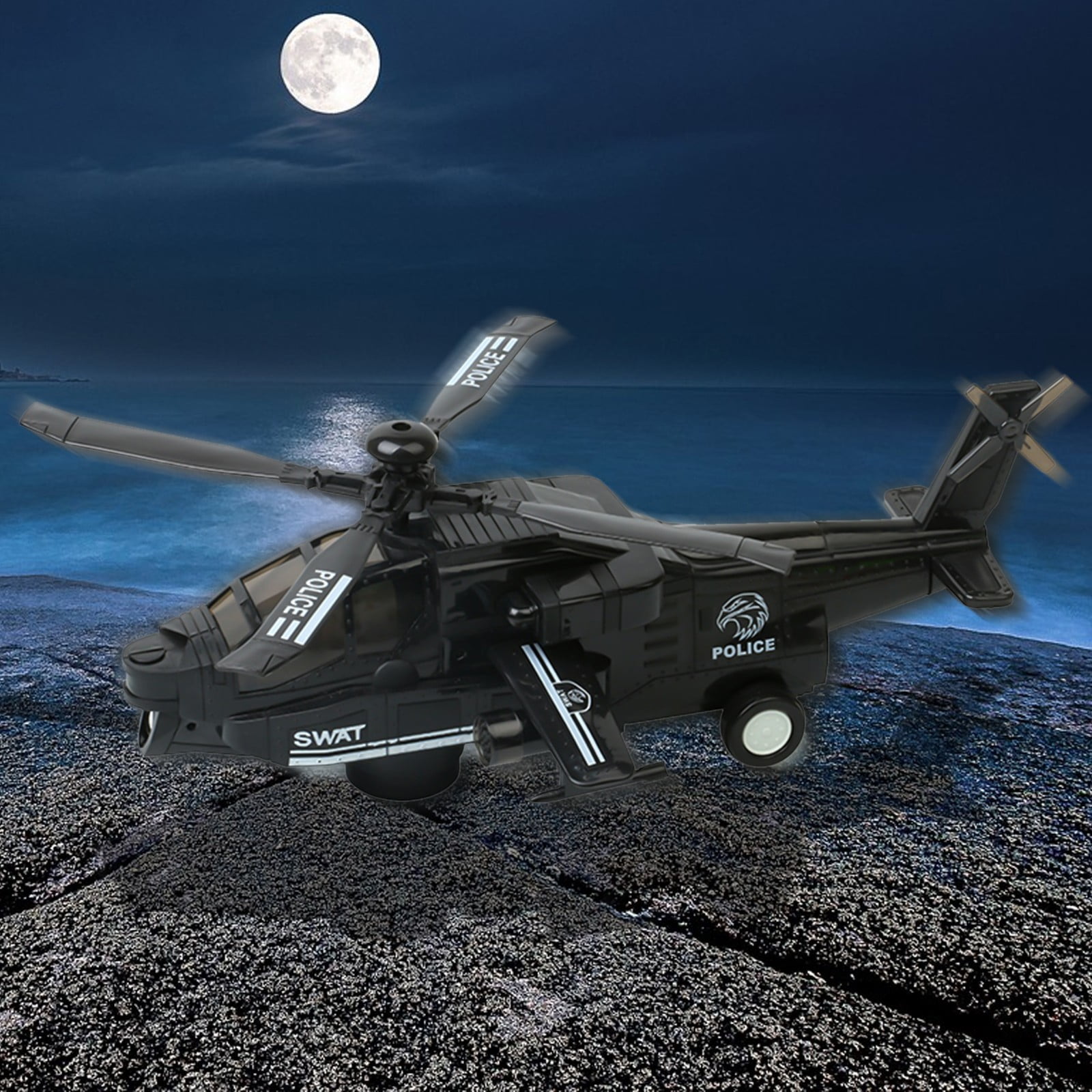 Latrodar Rotating Flash Universal Wheel Projection Helicopter Boy ...