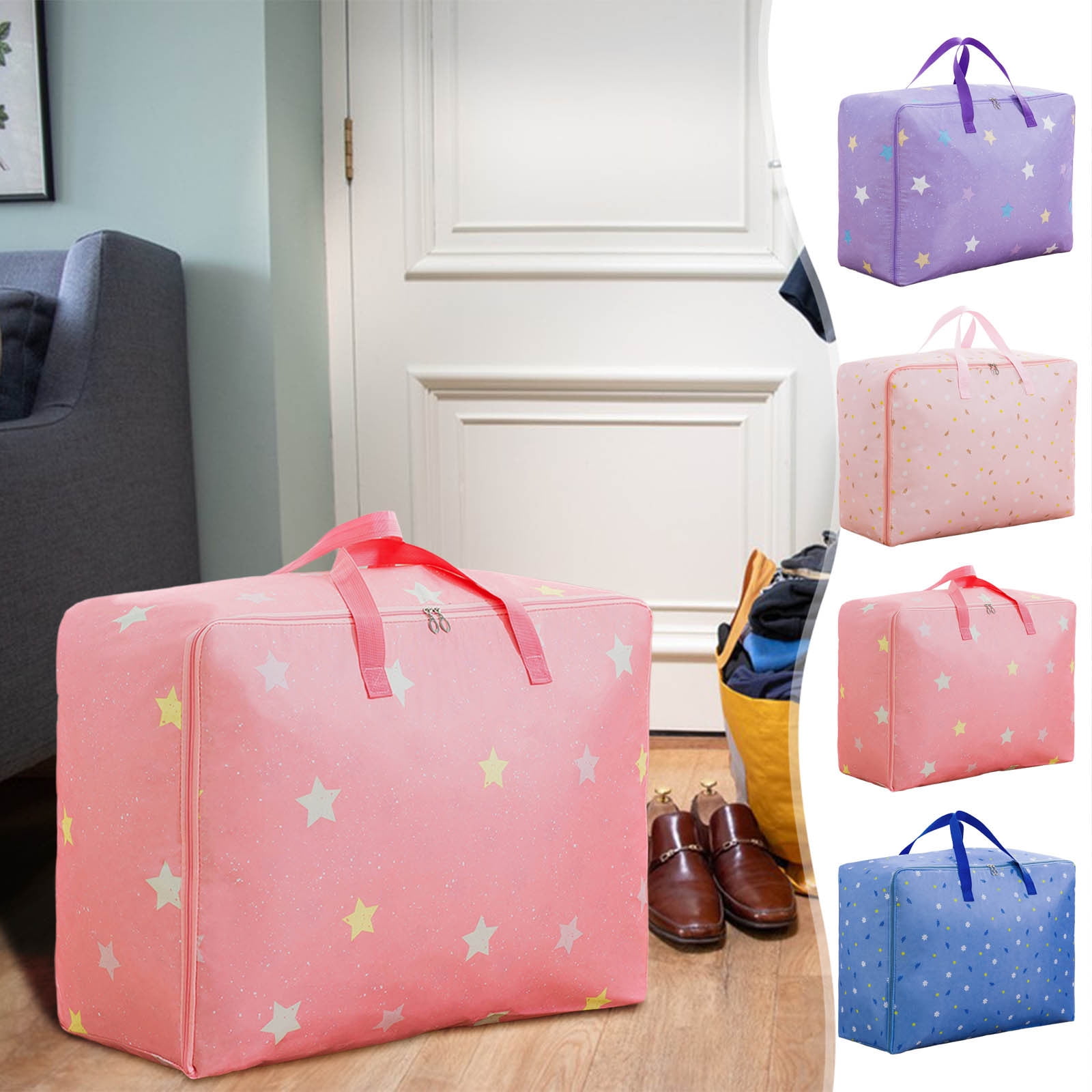 Latrodar Storage Containers for Clothes Double Zipper Space Saver Bag ...