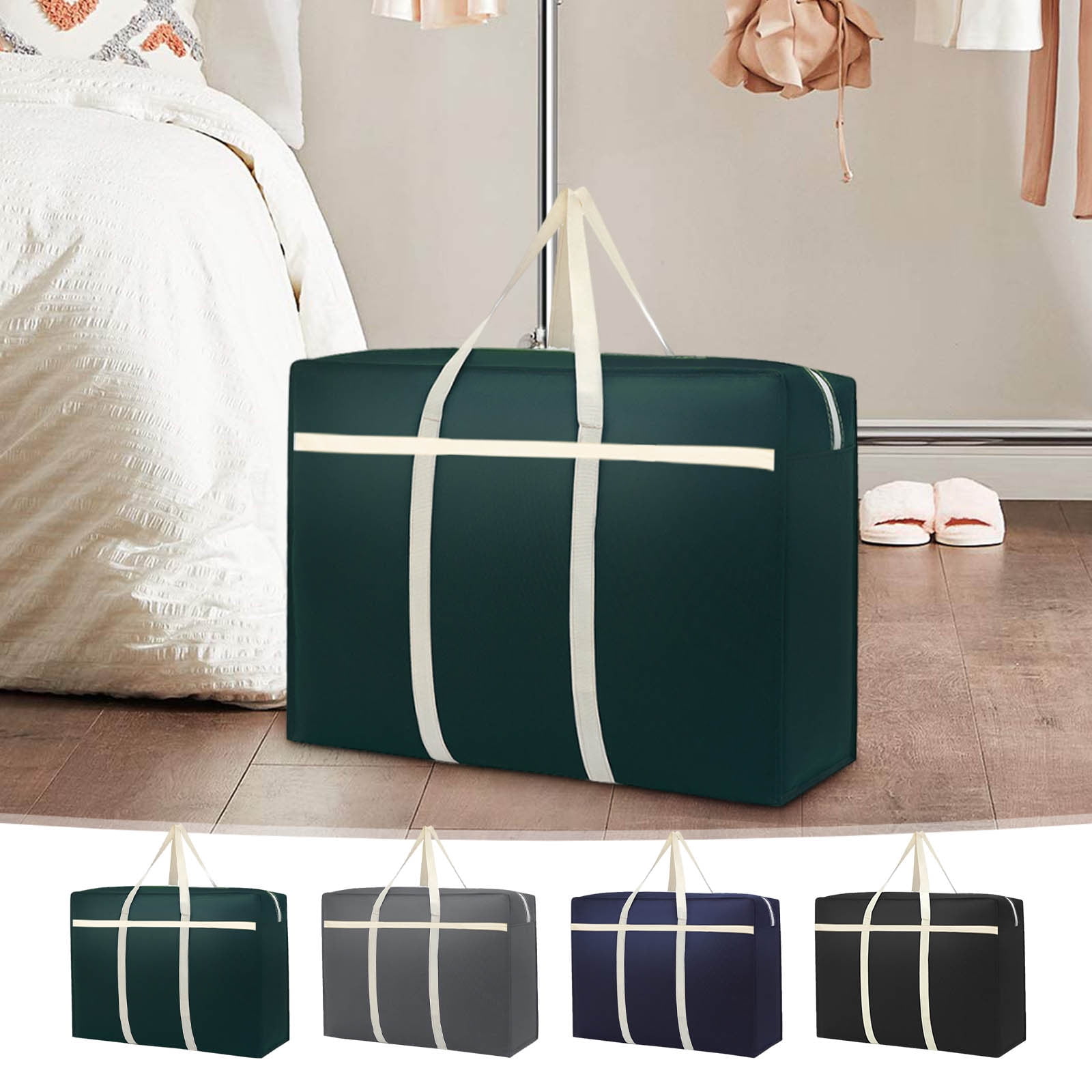 Latrodar Storage Containers for Clothes Double Zipper Space Saver Bag ...