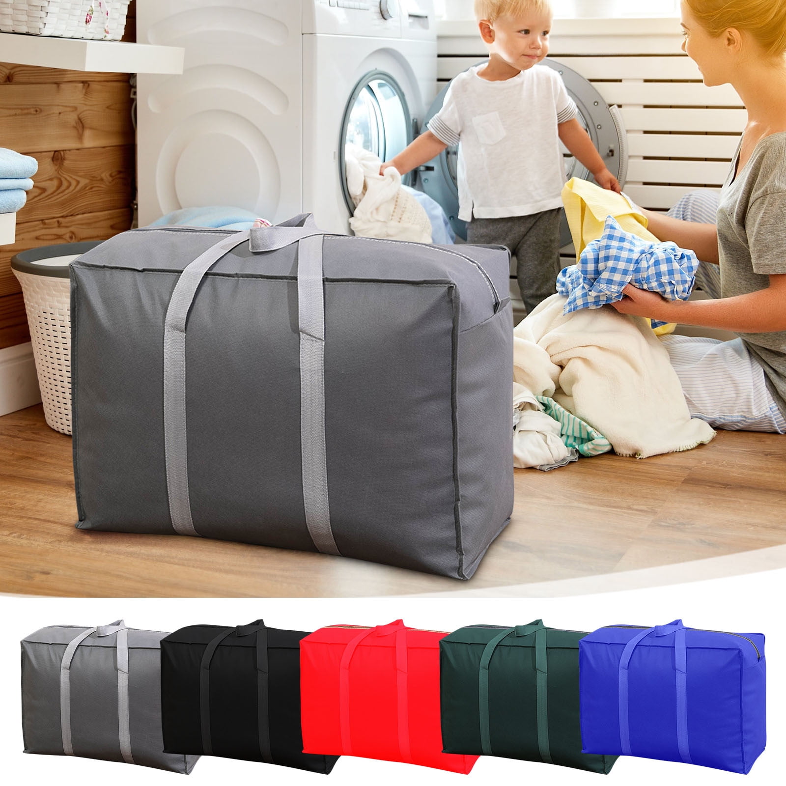 Latrodar Storage Containers for Clothes Double Zipper Travel Packing ...