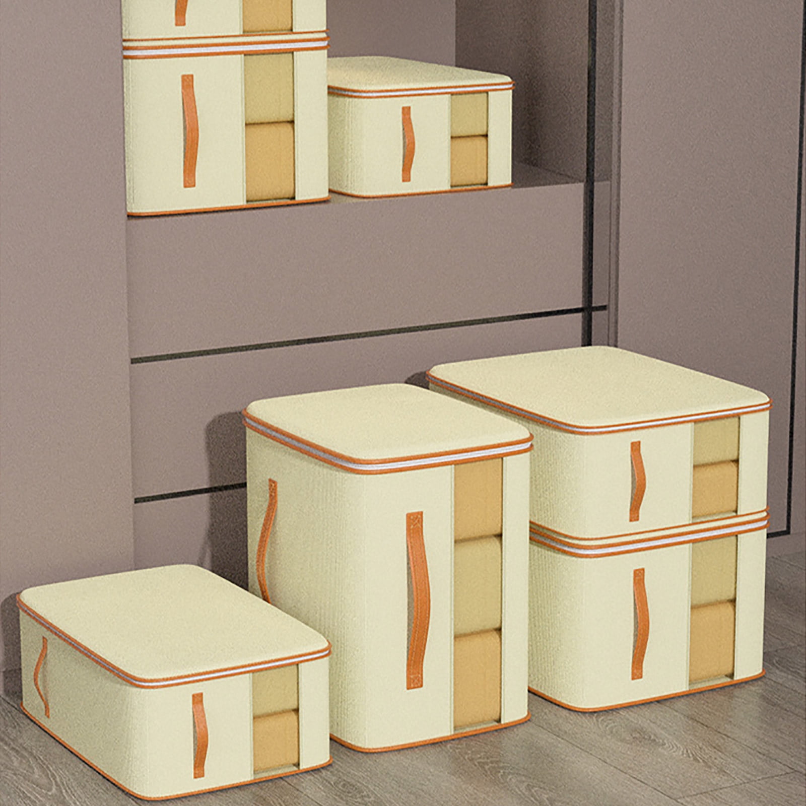 Latrodar Storage Containers with Lids Double Zipper Travel Packing ...